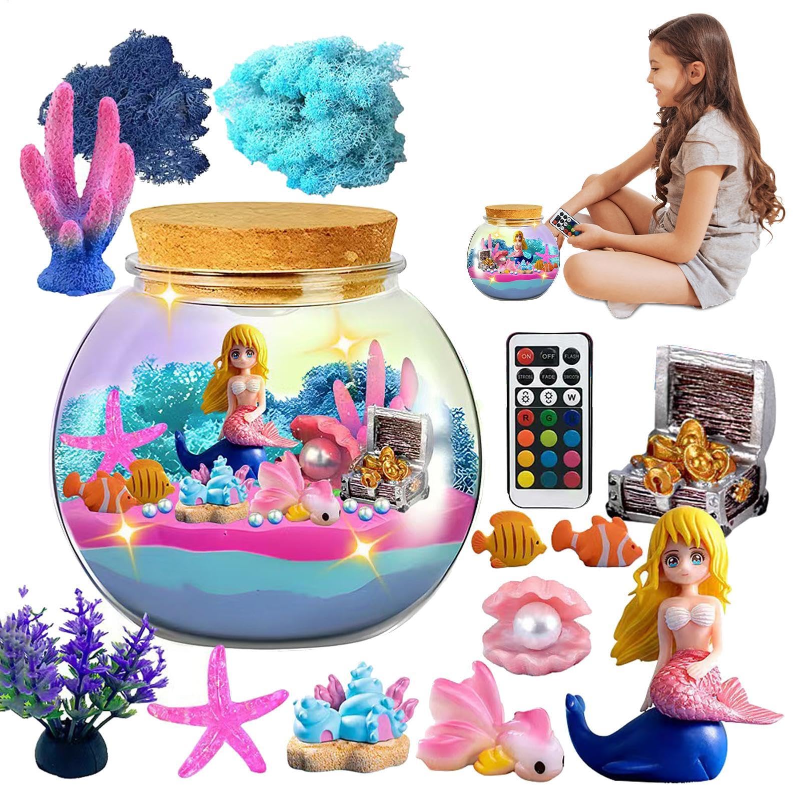 Amazon.co.jp: Joiozcon Light Up Terrarium, Kids Terrarium Kit Girls ...