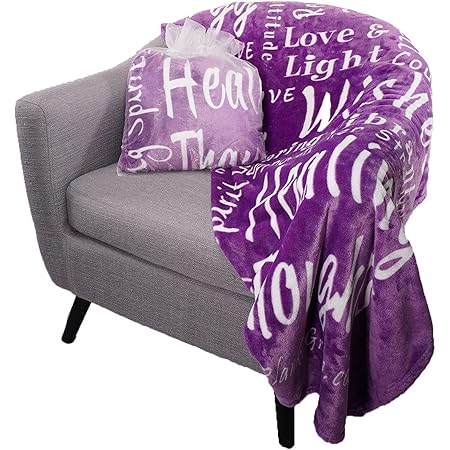 Amazon.com: BlankieGram Healing Thoughts Throw Blanket - Healing ...