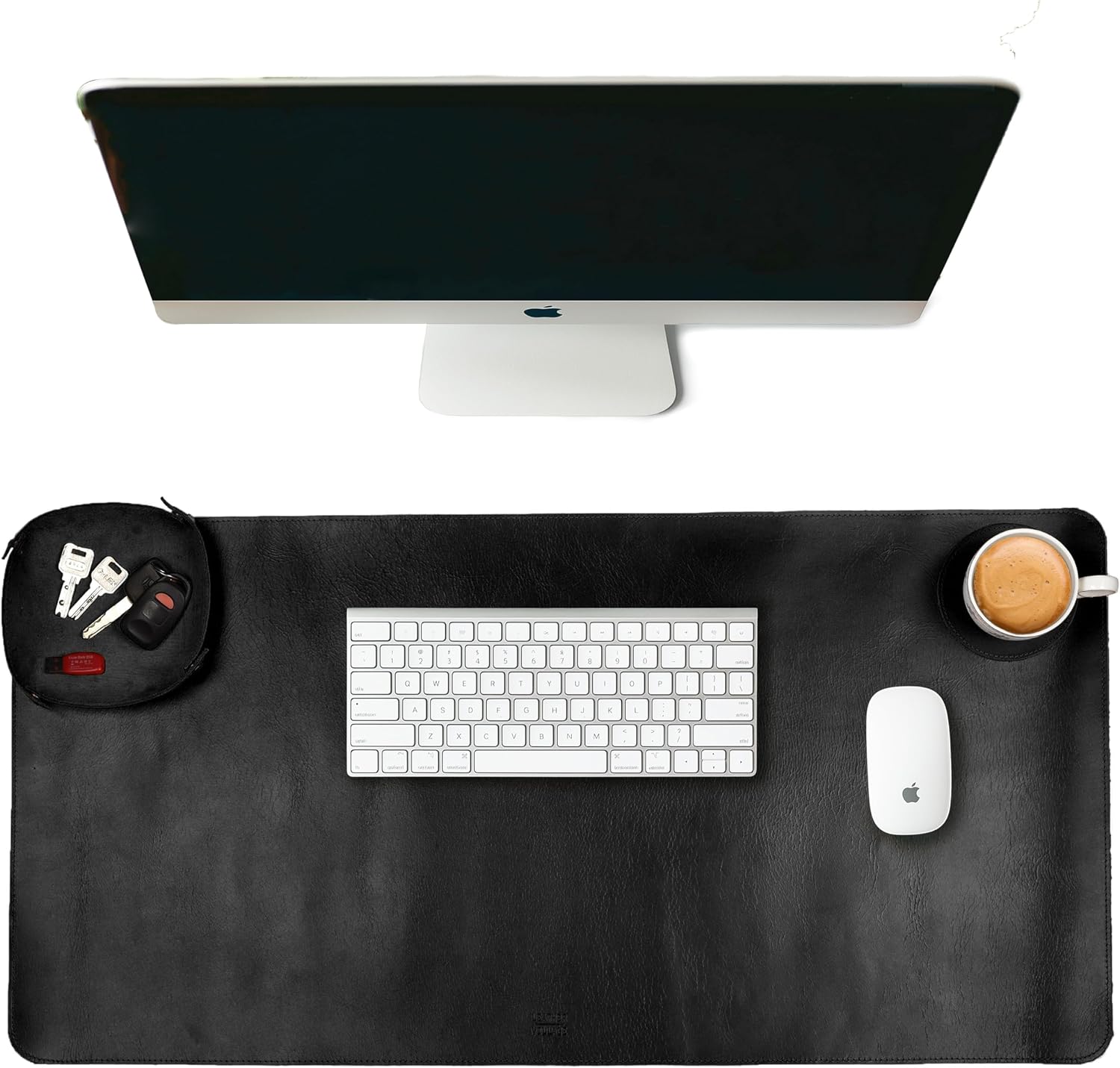 Amazon.com: LEATHER VILLAGE -32X16 Real Leather Desk Mat for Desktop ...