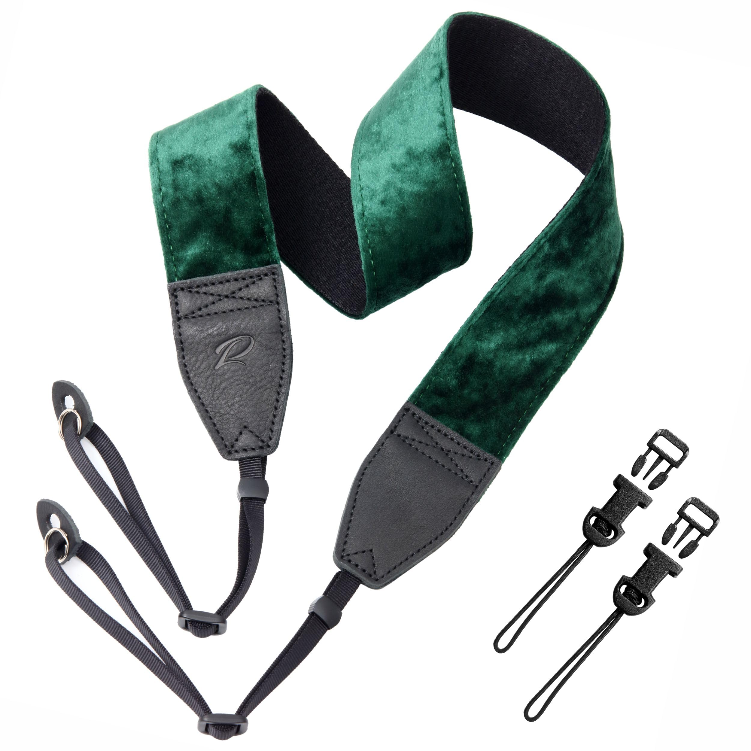 Amazon.com: Padwa Lifestyle Velvet Camera Strap - 2" Wide Full Grain ...