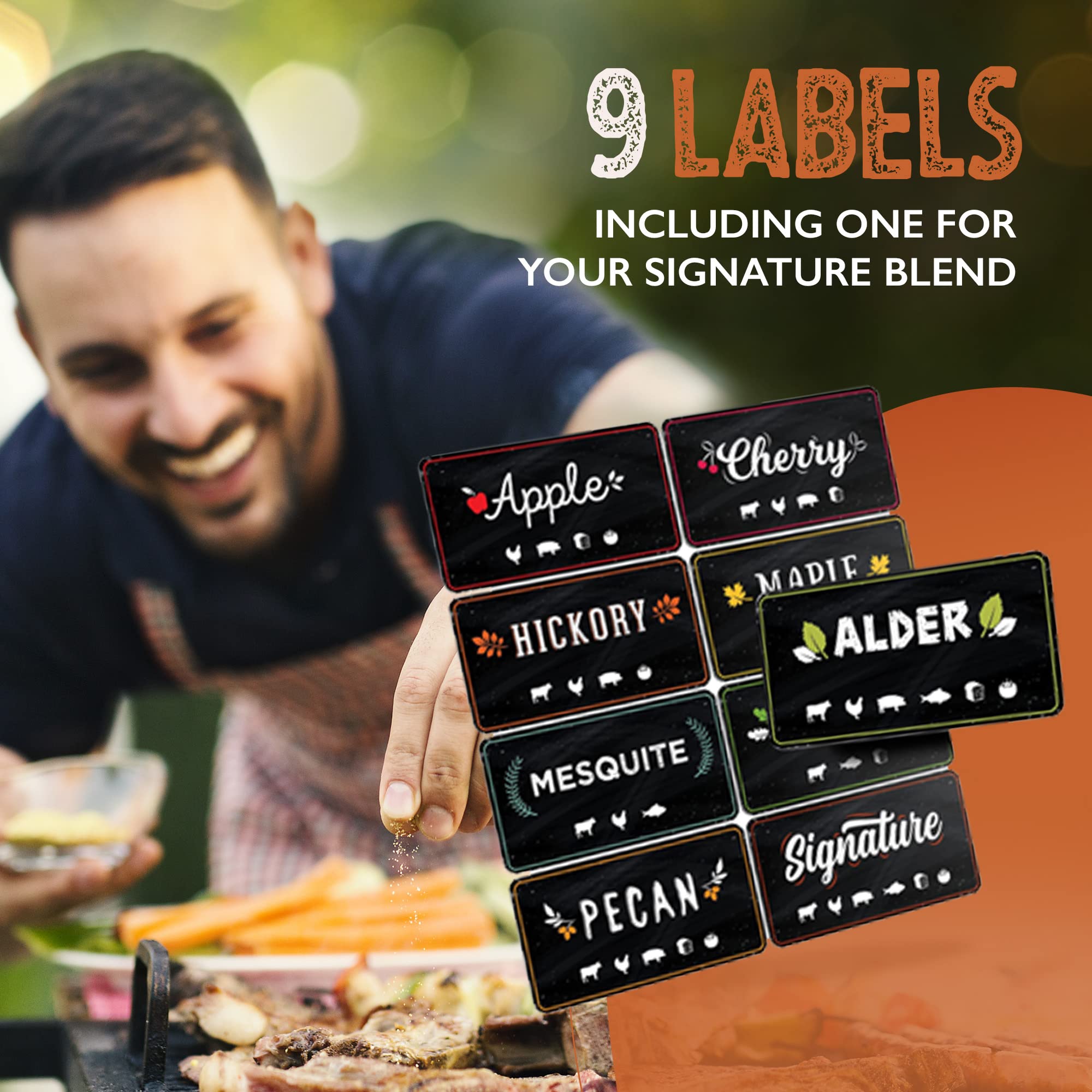 Snapklik.com : Pellet Hopper Magnet Labels - Flavor Tags For Smoker And ...