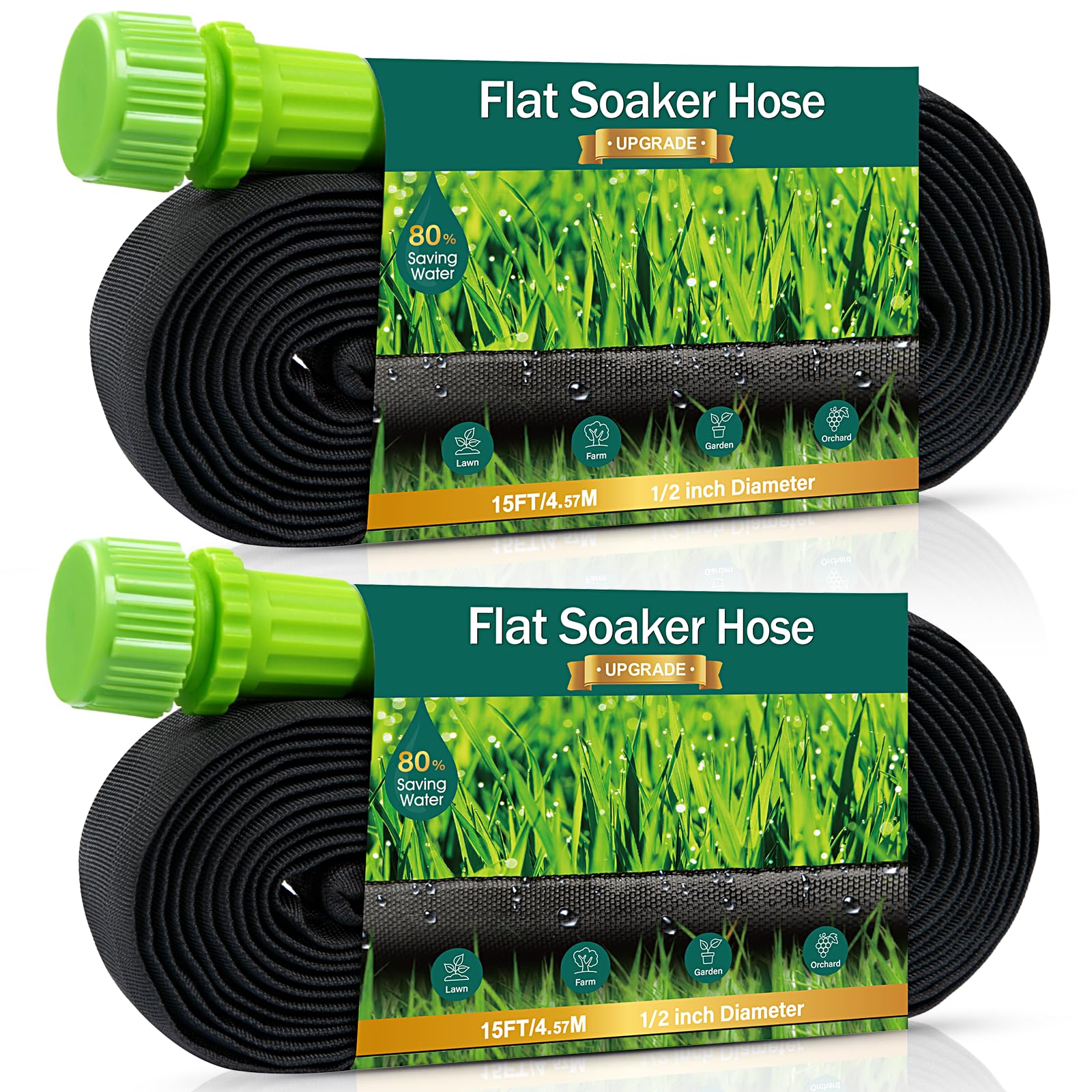Amazon.com: Soaker Hose - Flat Soaker Hose 30 FT for Garden Beds ...