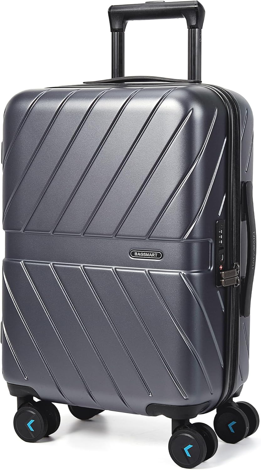 Amazon.com | BAGSMART Carry On Luggage 22x14x9 Airline Approved, 1OO ...
