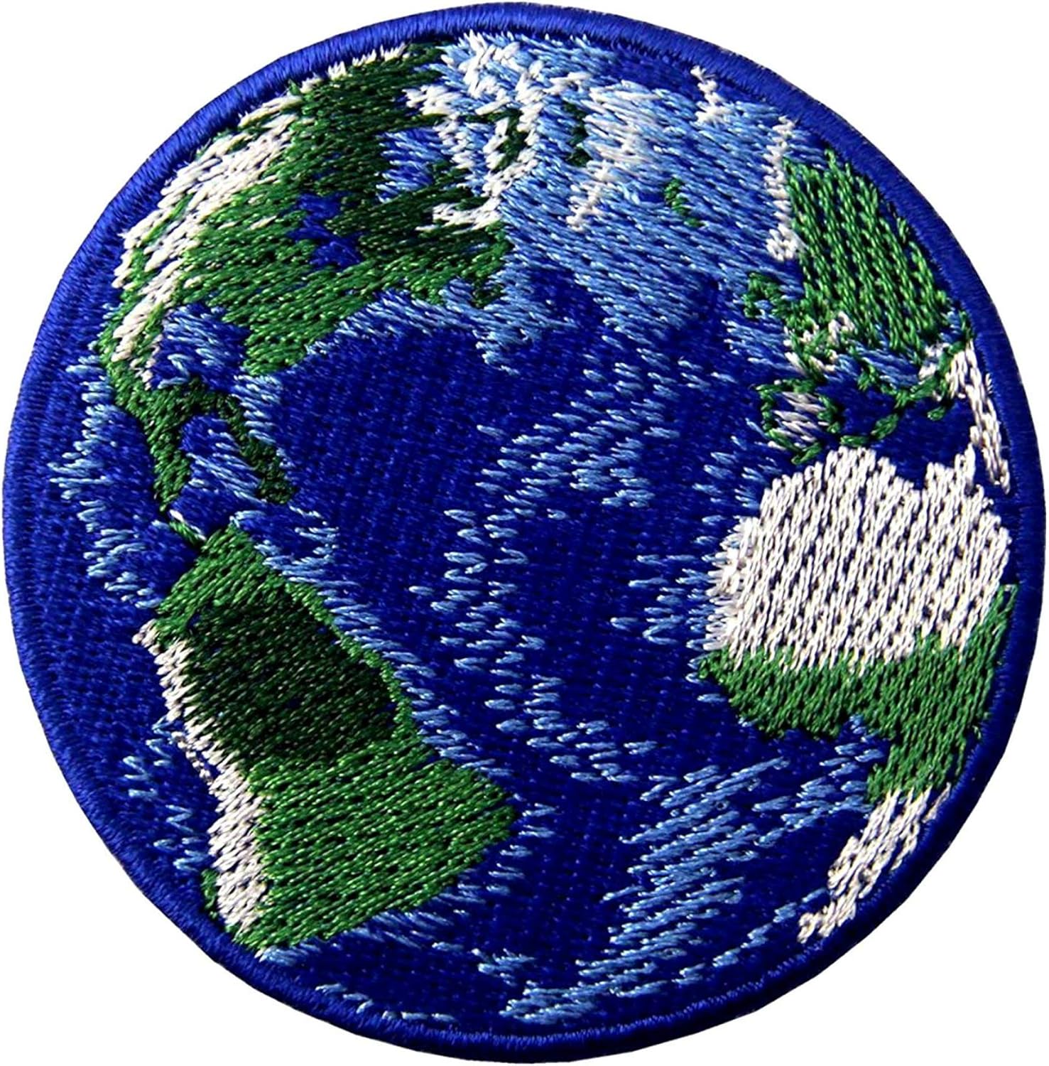 Amazon.com: Detailed Earth Planet Theme 3.5" Embroidered Patch DIY Iron ...