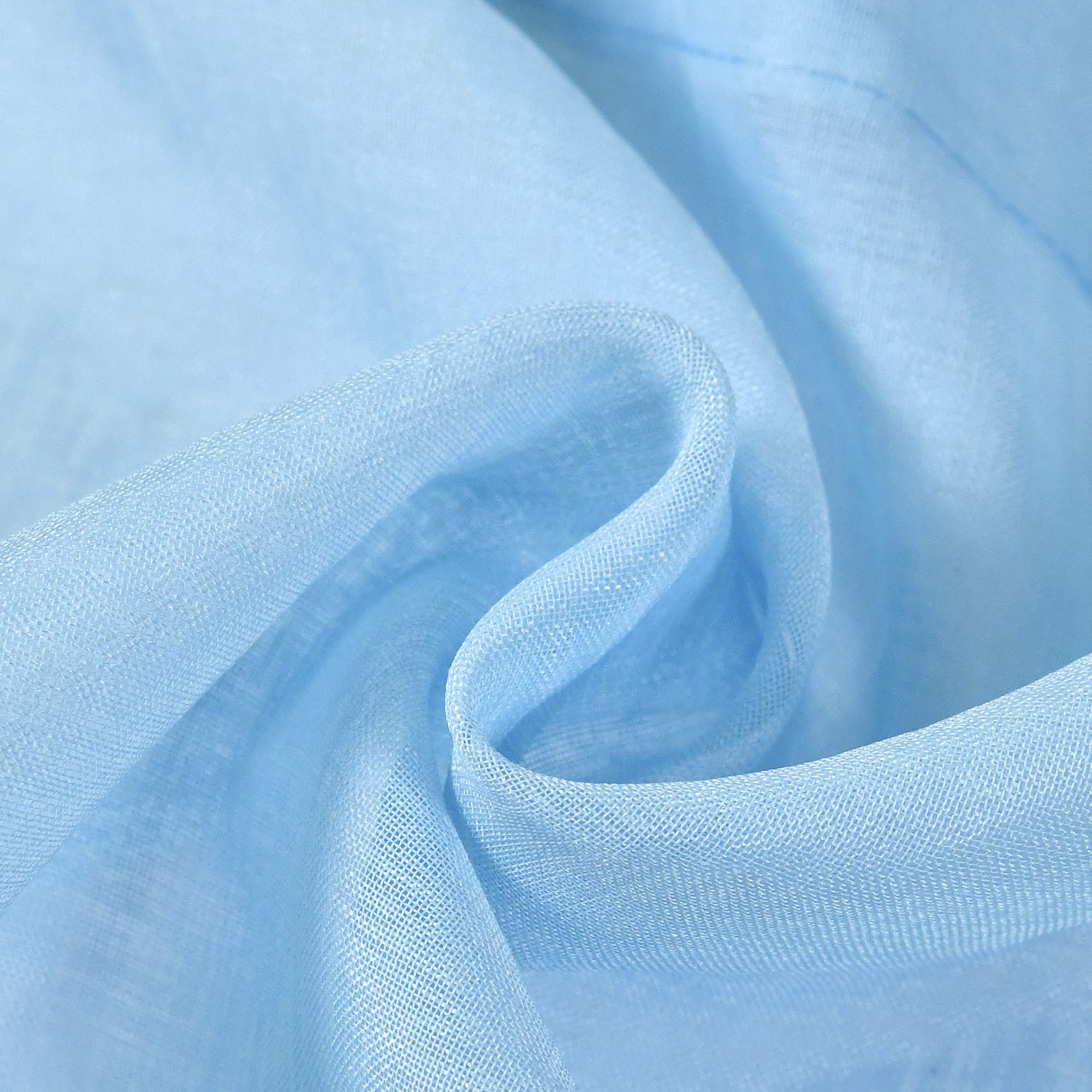 Snapklik.com : DUALIFE Baby Blue Window Curtain Sheer Valances For ...