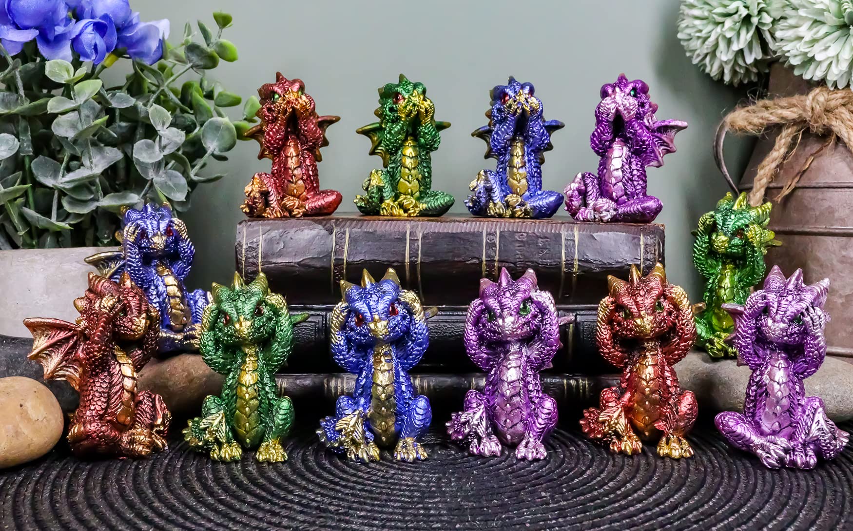 Blue Fairies And Dragons