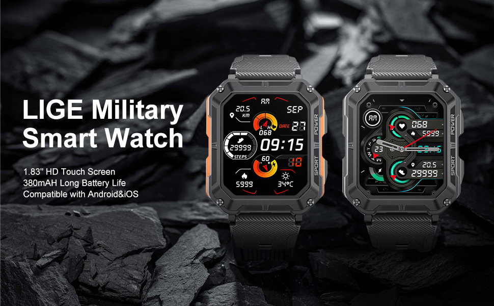Watch LIGE Mens Smart Watches for Android ST9 C20 PRO on Amazon Live