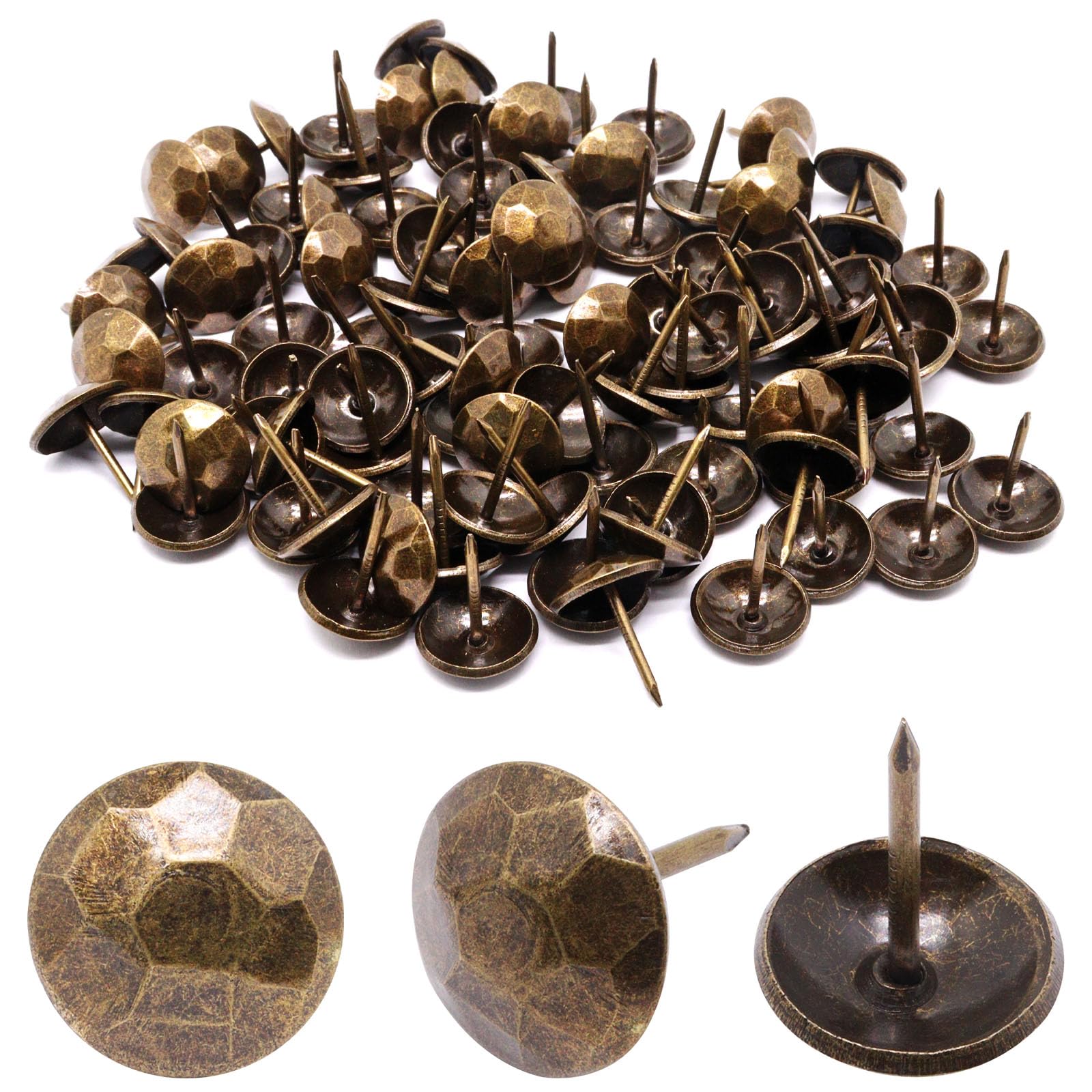 Amazon.com: YuGtcen 100pcs Upholstery Tacks, Decorative Nails Thumb ...
