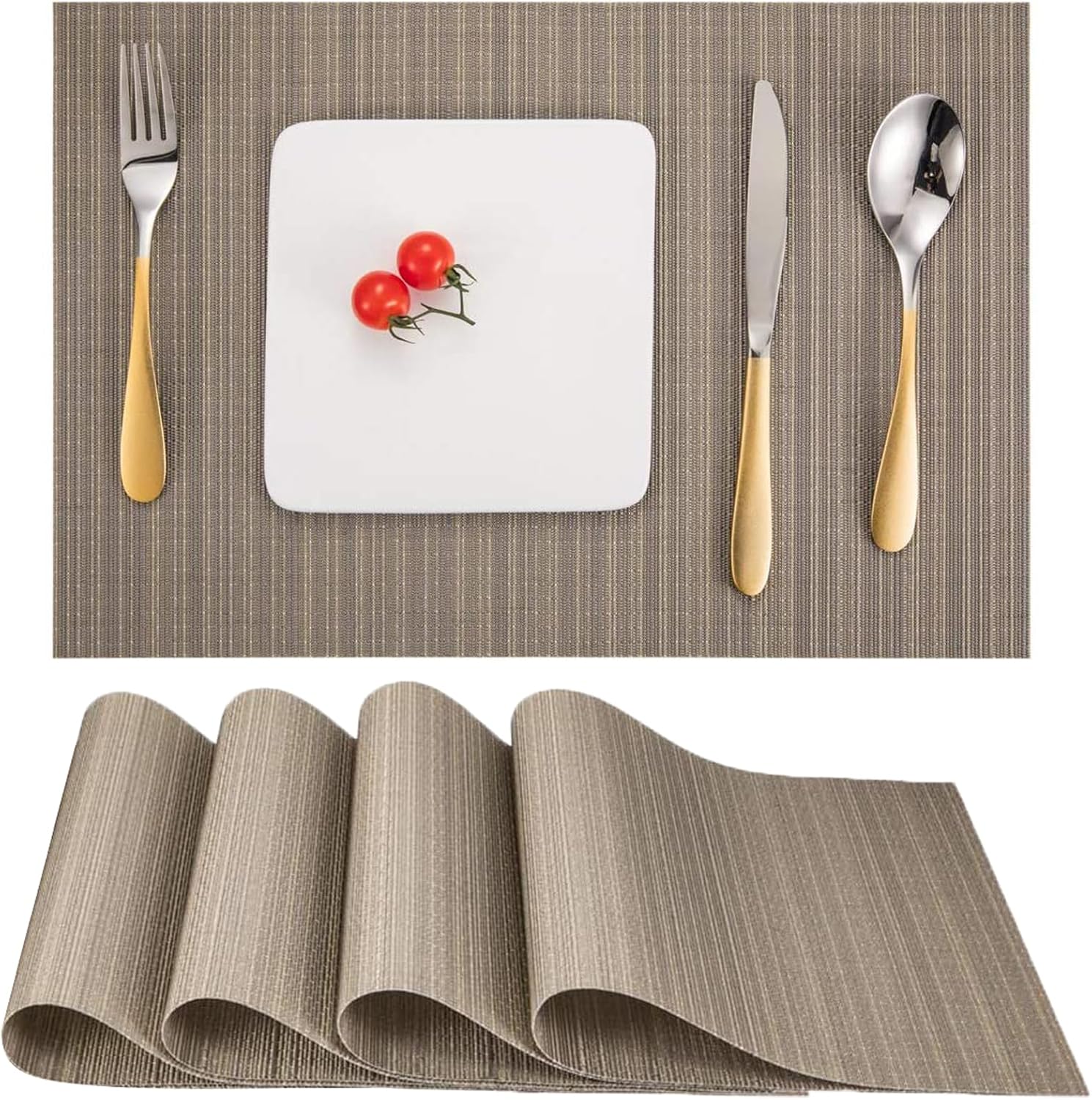 Amazon.com: Myir JUN Place Mats, Table Mats Set of 4 Indoor Placemats ...