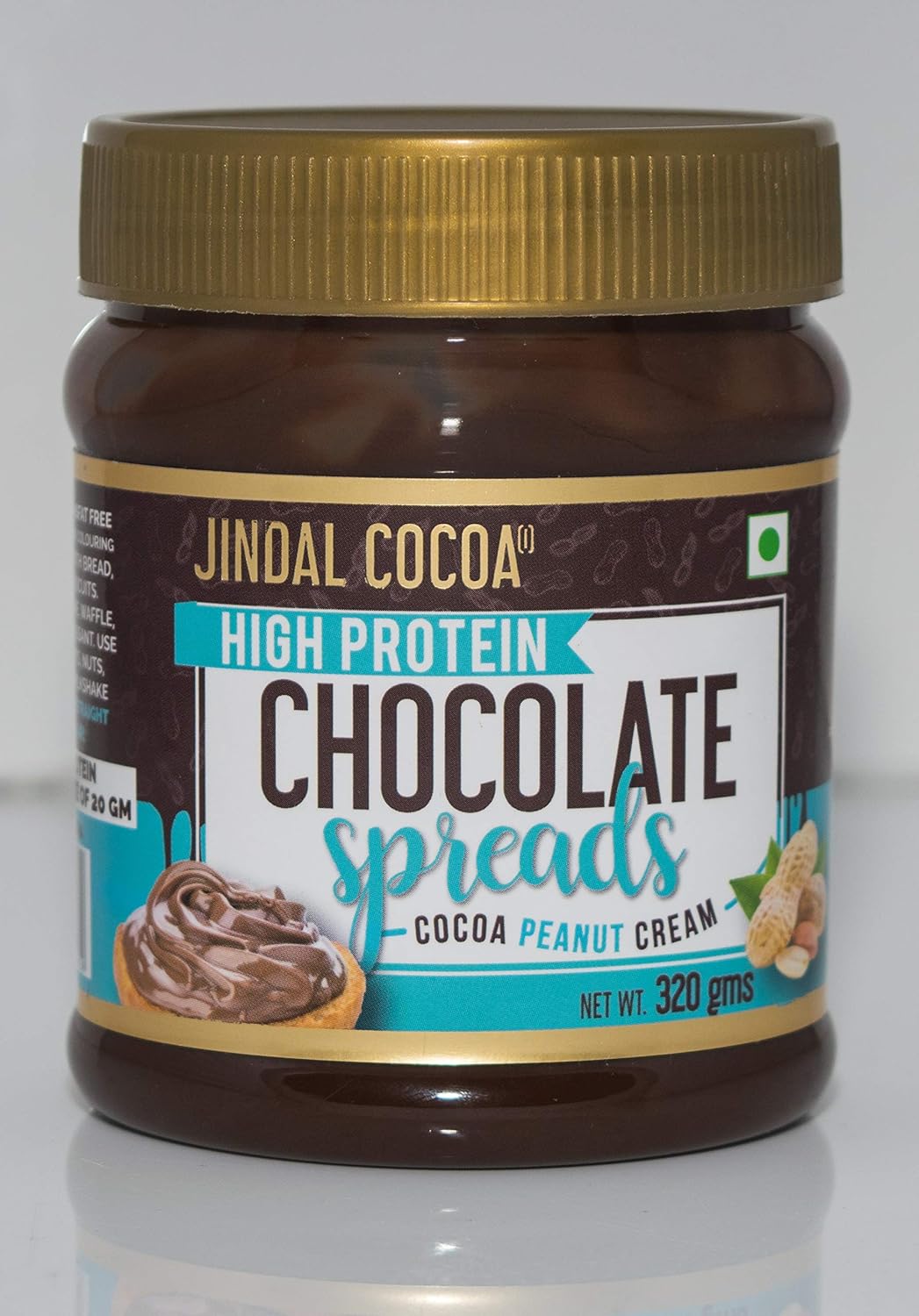 Jindal Cocoa High Protein Chocolate Peanut Spread, 320 g : Amazon.in ...