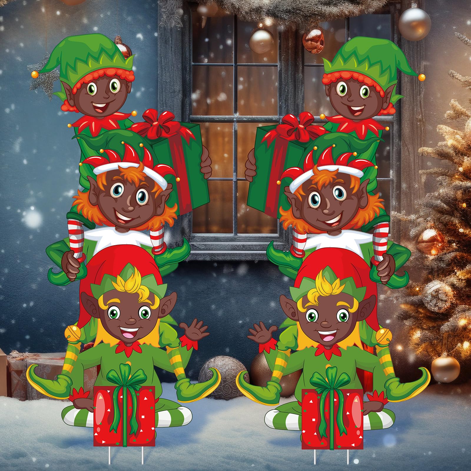 African American Christmas Elves African American Christmas Elf Merch