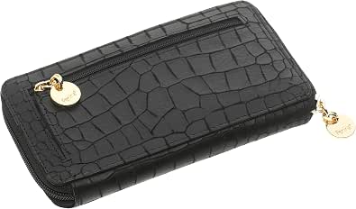 Amazon.com: Perlina Zip Around Wallet,Bark, : Clothing, Shoes & Jewelry