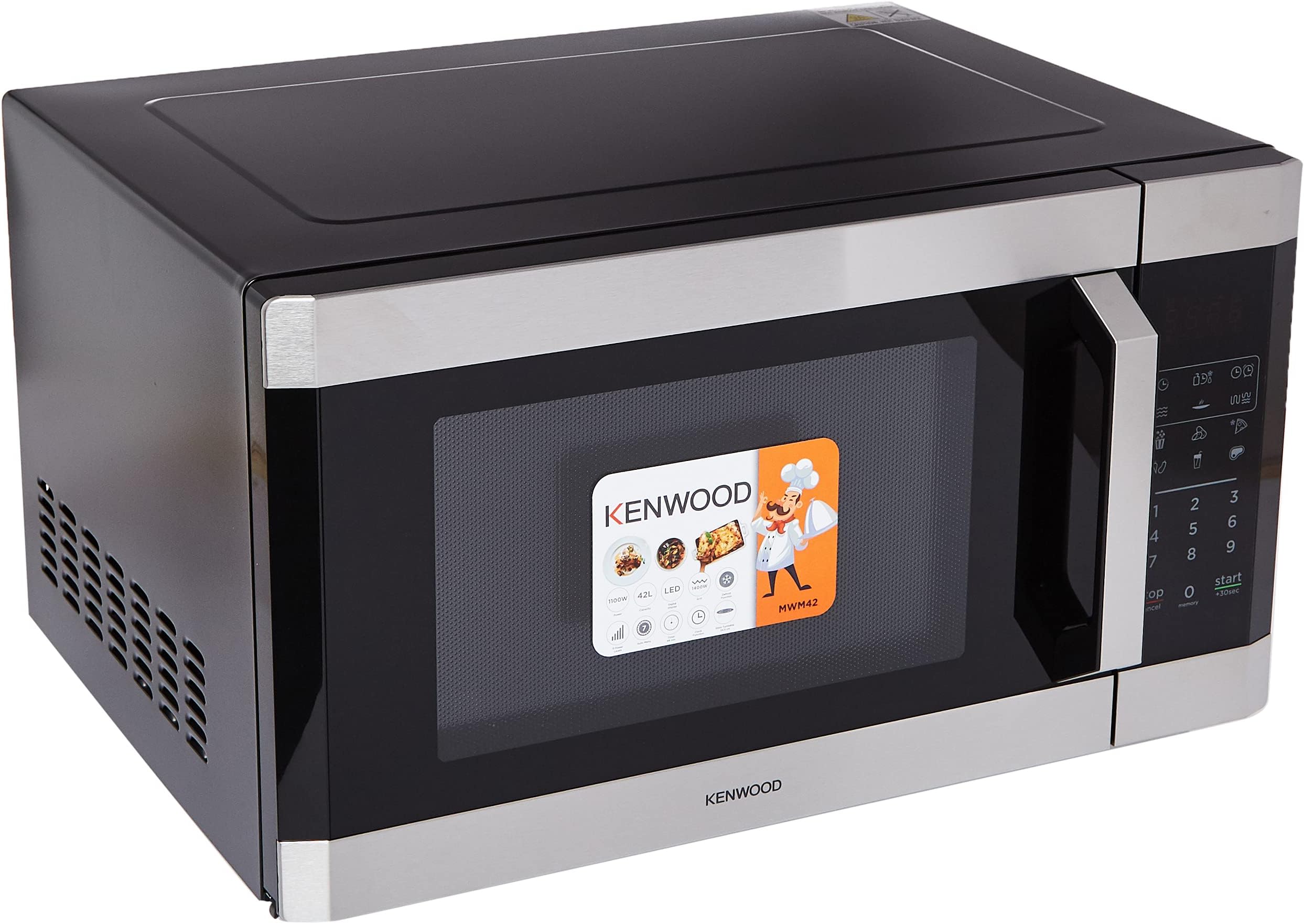 KENWOOD 42L Microwave Oven with Grill, Digital Display, 5 Power Levels ...