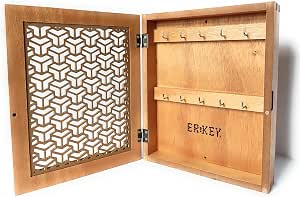 ER KEY Gabinete Porta Llaves - Rustico con Entramado Decorativo ...