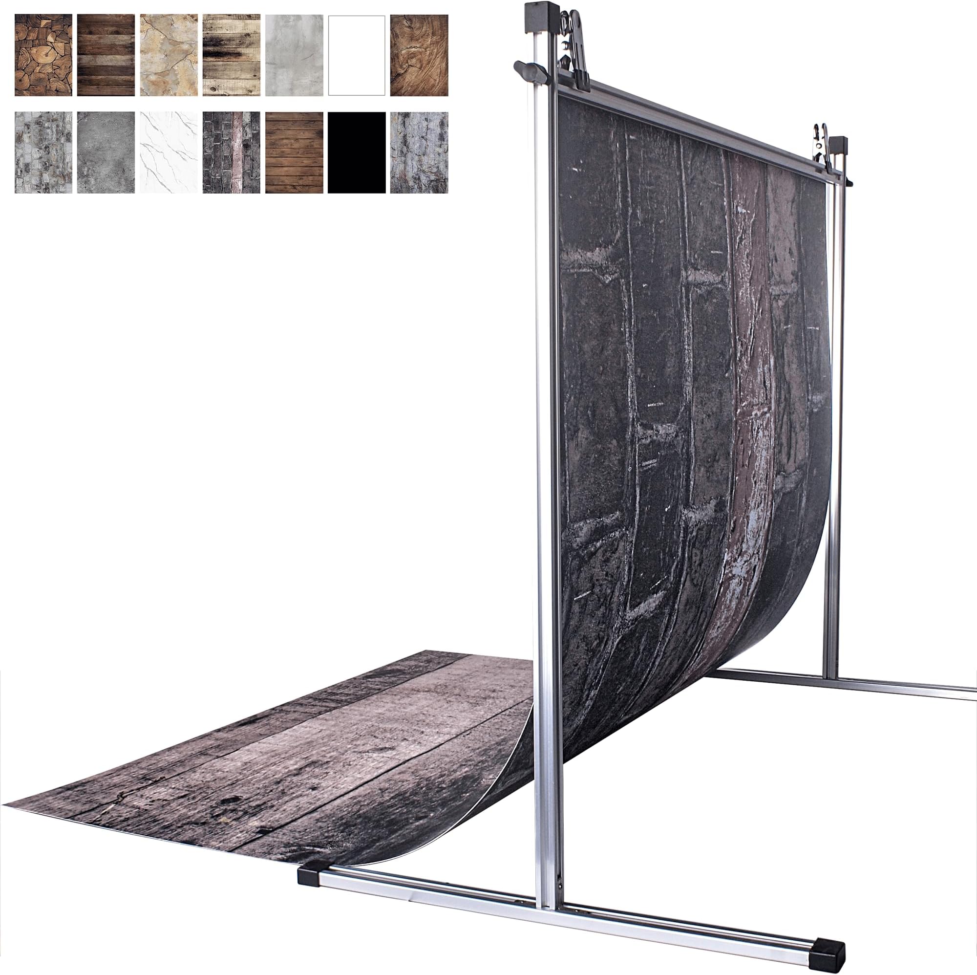 Amazon.com : LDMJNL 39x27in Food Photography Backdrops with Stand ...