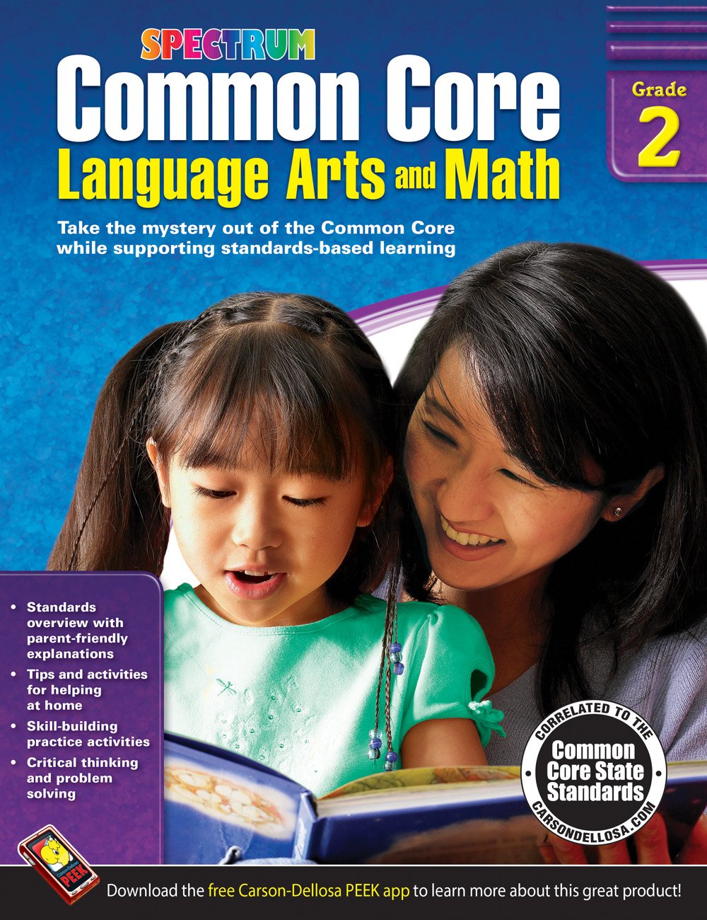 Amazon.com: Spectrum - Common Core Language Arts and Math, Grade 2: ...