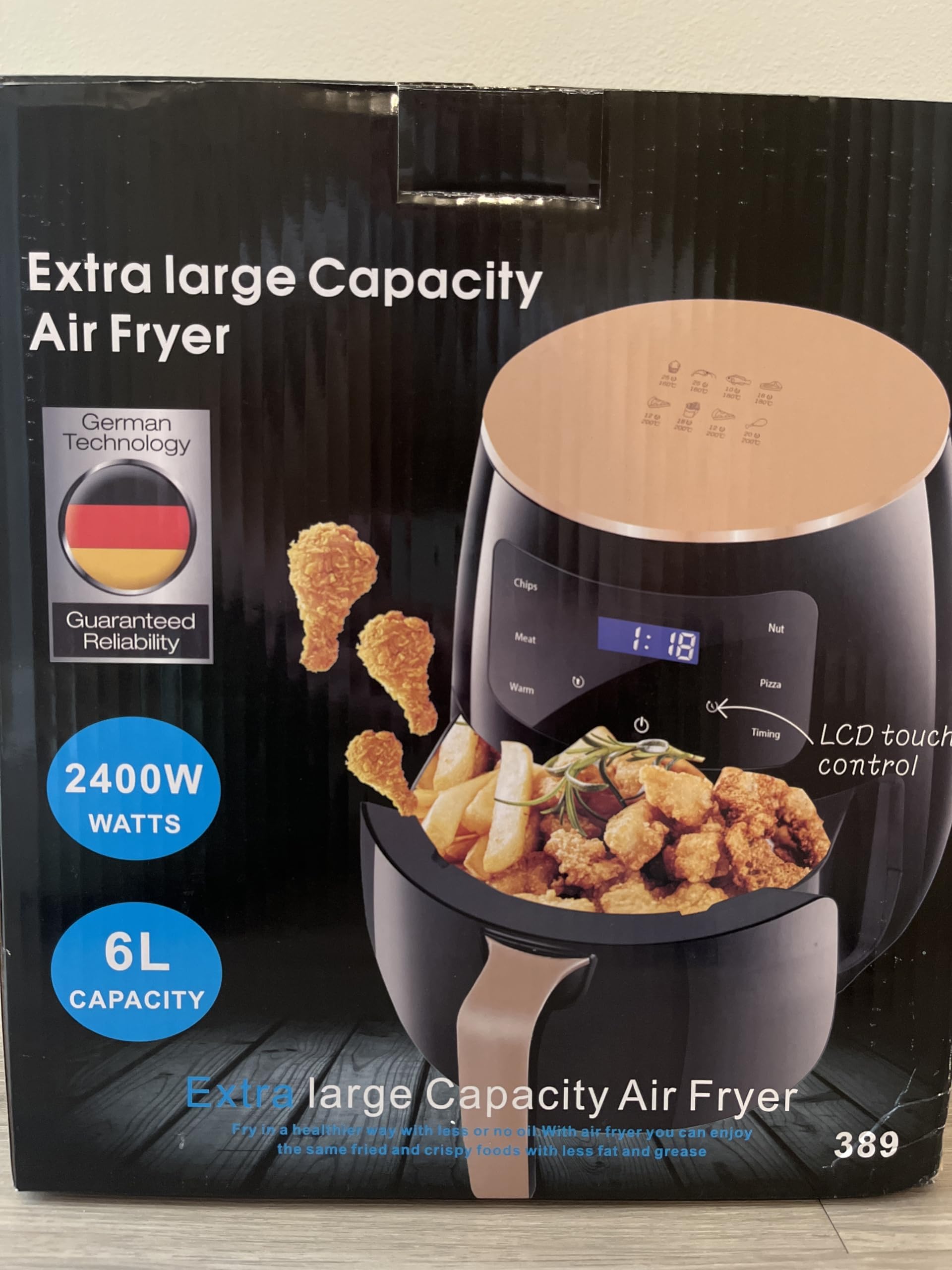 Amazon.com: Extra Large Capacity Air Fryer 6L : Home & Kitchen