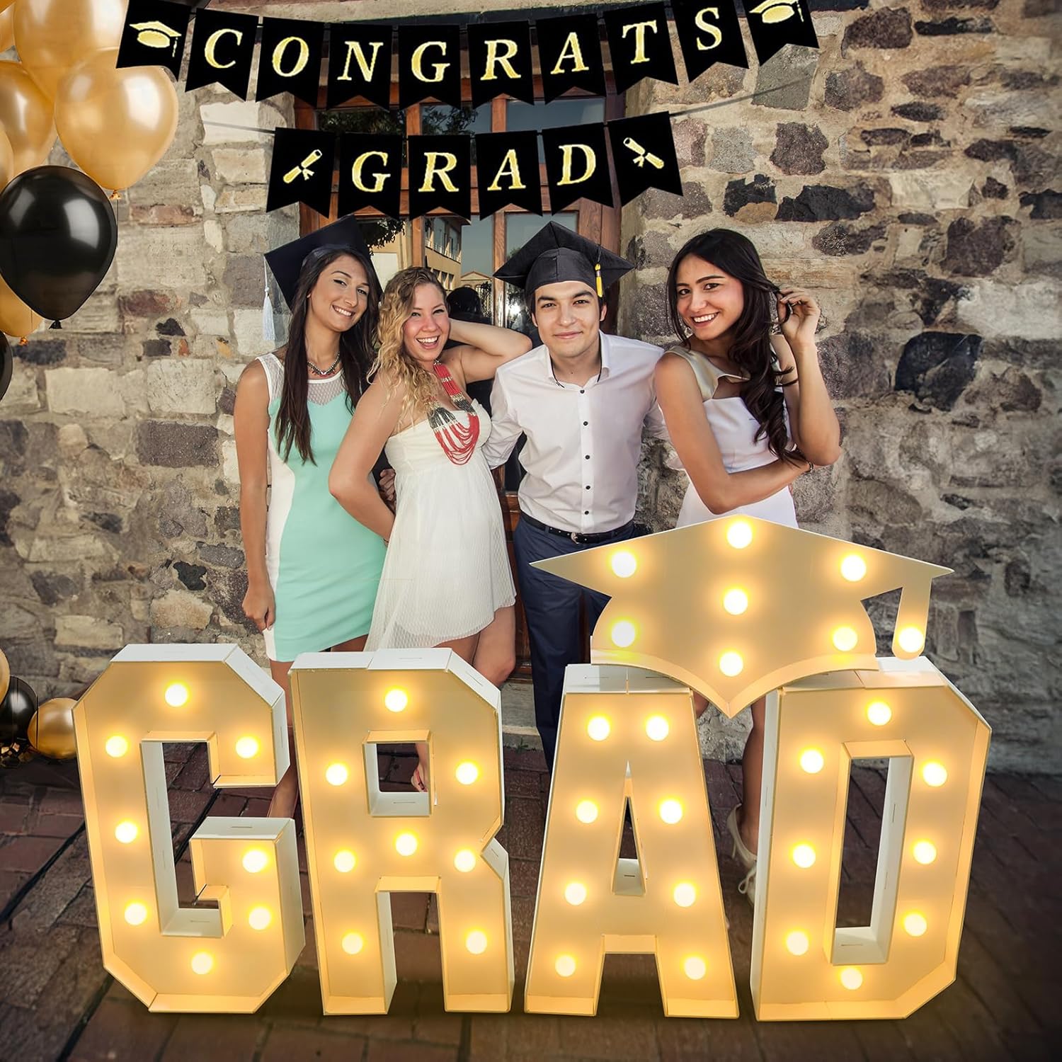 Amazon.com: 2024 Graduation Decorations - 2.3FT Large PRE-CUT GRAD ...