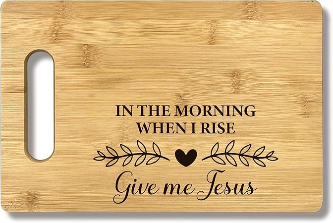 Amazon.com: FONDCANYON Christian Kitchen Decor, In The Morning When i ...
