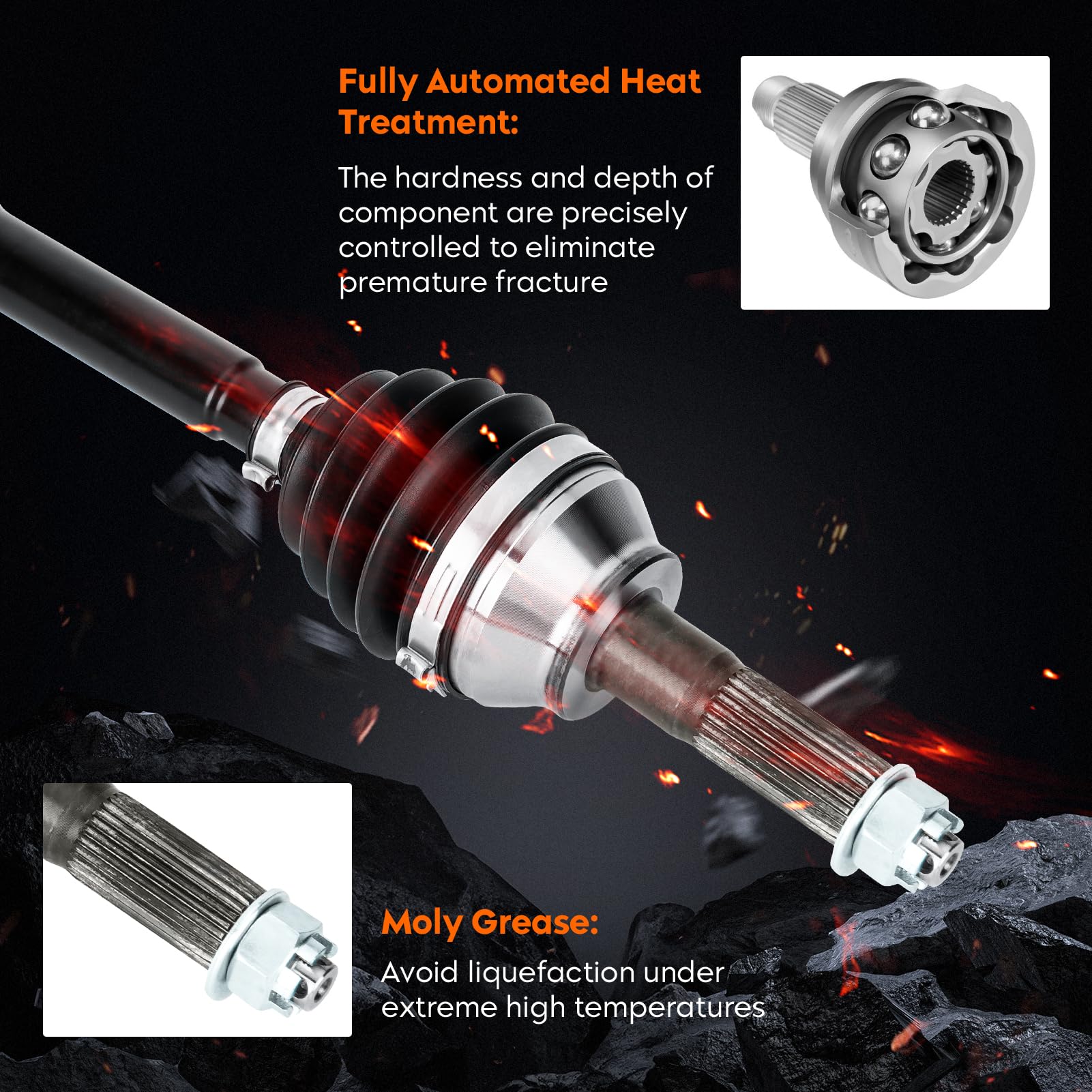 A-Premium CV Axle Assembly 1333124 Replacement Xp Turbo Axle Youxmoto ...