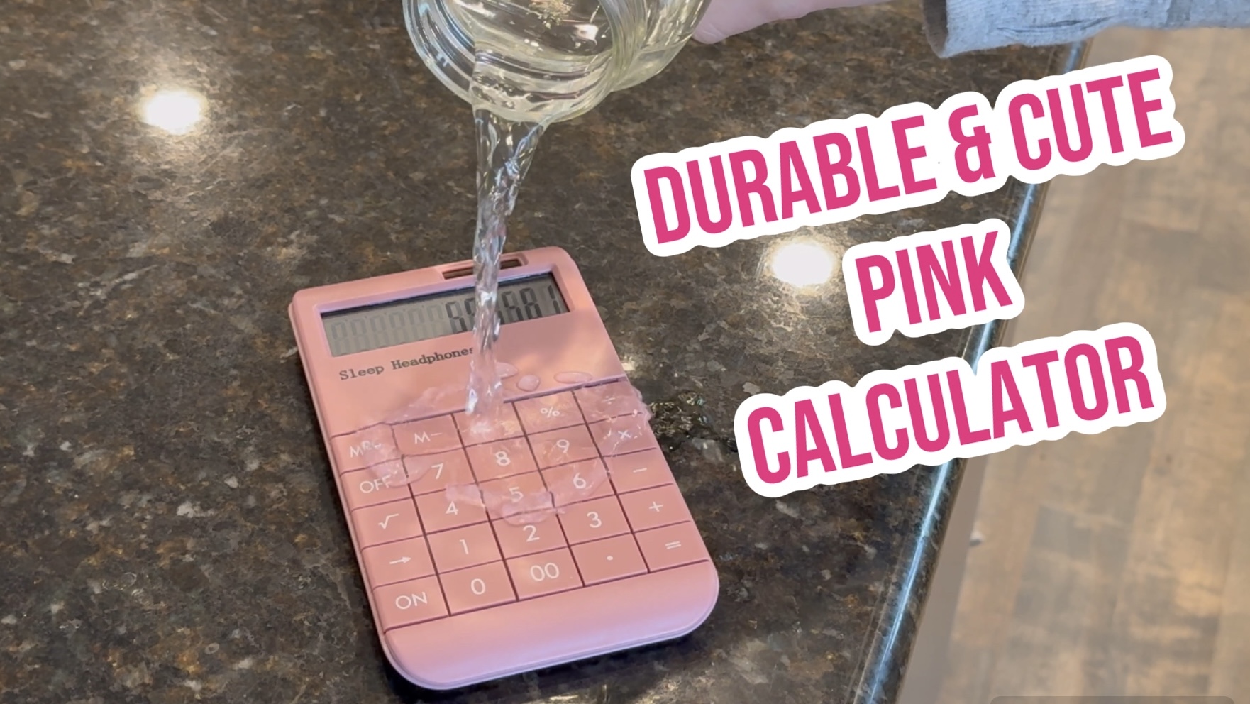 Watch Durable- cute pink calculator on Amazon Live