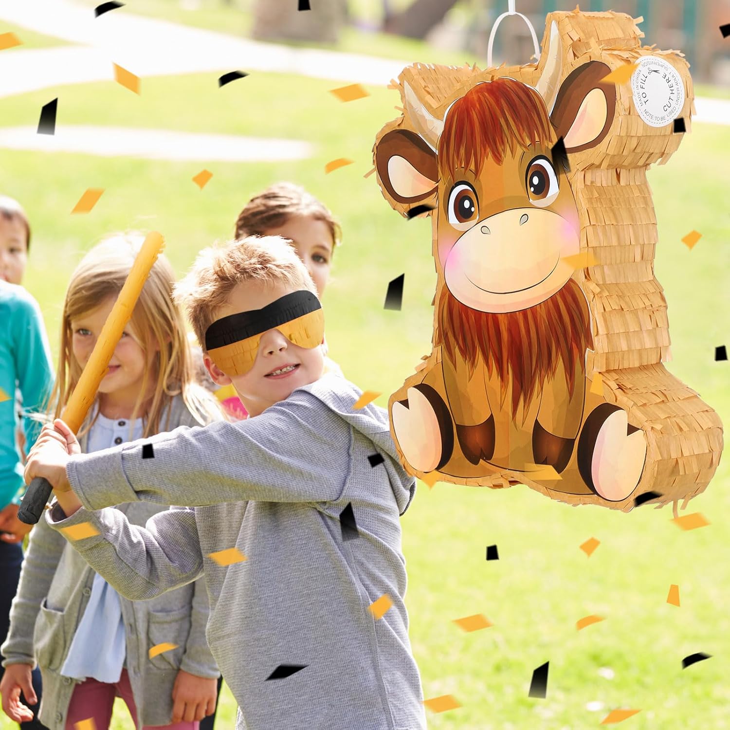 Piñata de vaca de las Highland, suministros para fiesta, piñata con ...