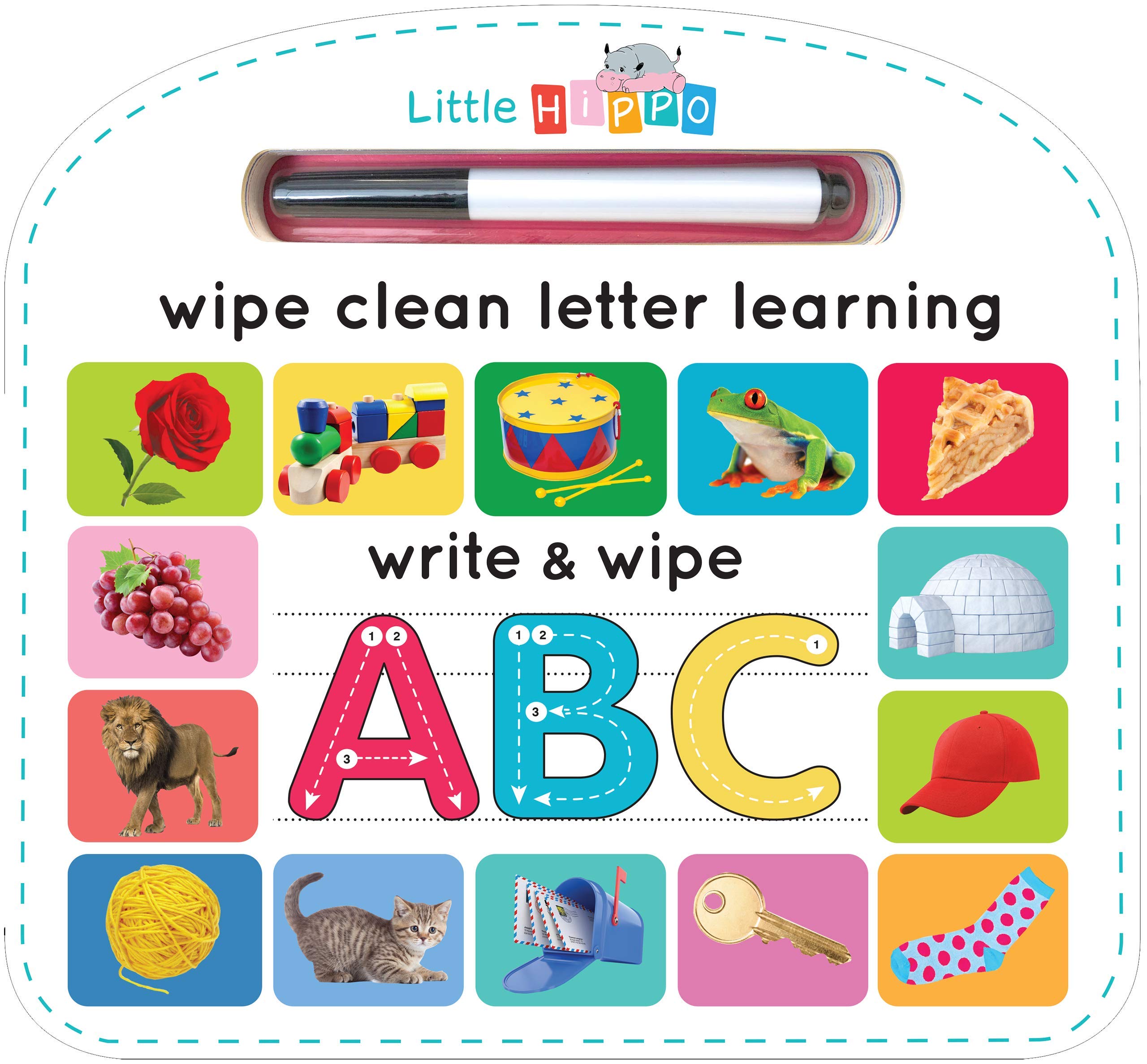 Amazon.com: Write & Wipe ABC - Children's Novelty Learning Board Book ...