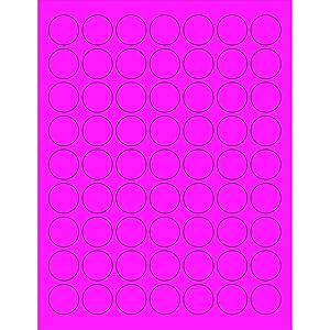 Snapklik.com : Tape Logic Aviditi Tape Logic 1" Fluorescent Pink Circle Labels