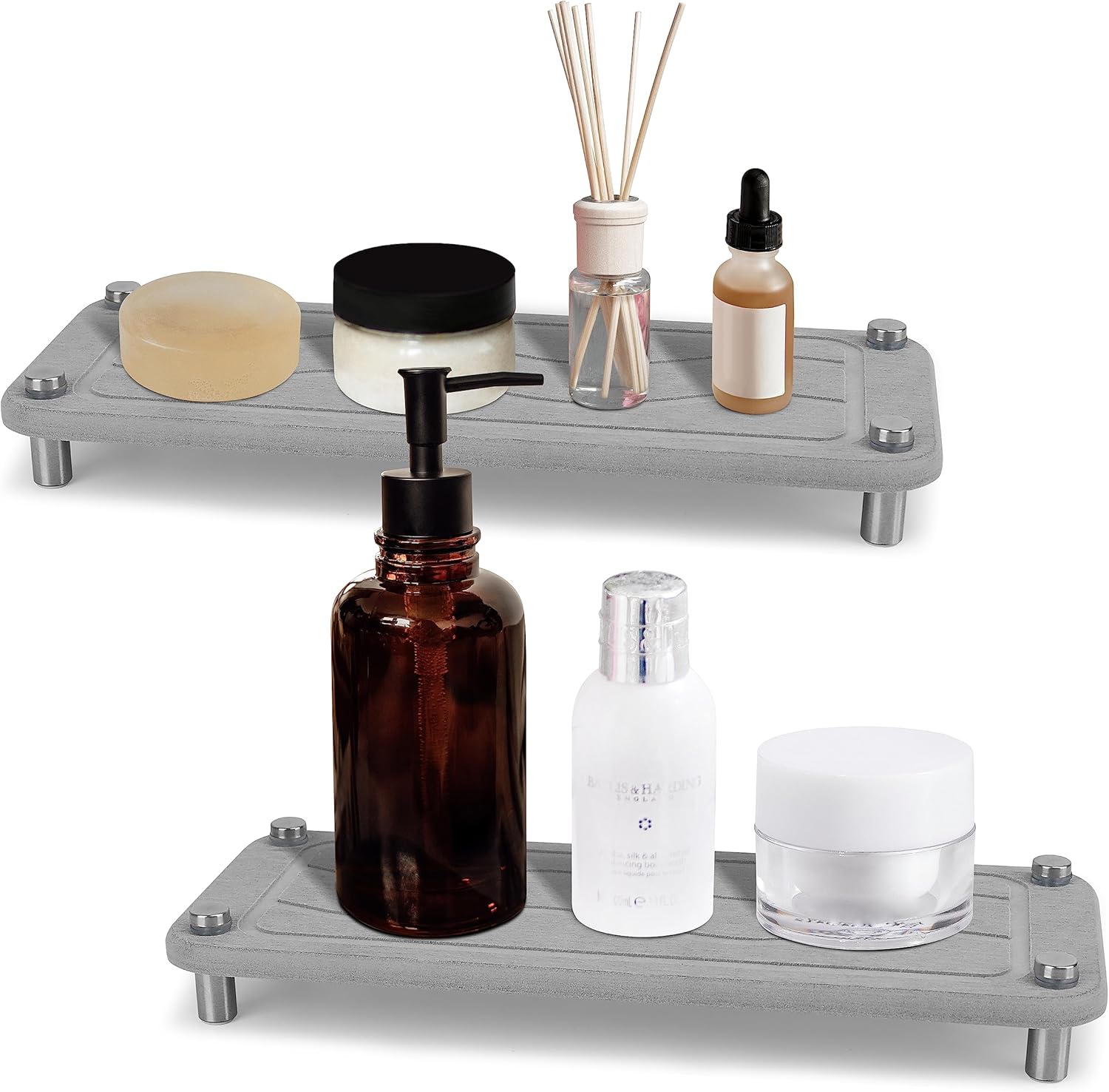 Amazon.com - TOPHDY Fast Drying Stone Sink Caddy 2 pcs Water Absorbent ...