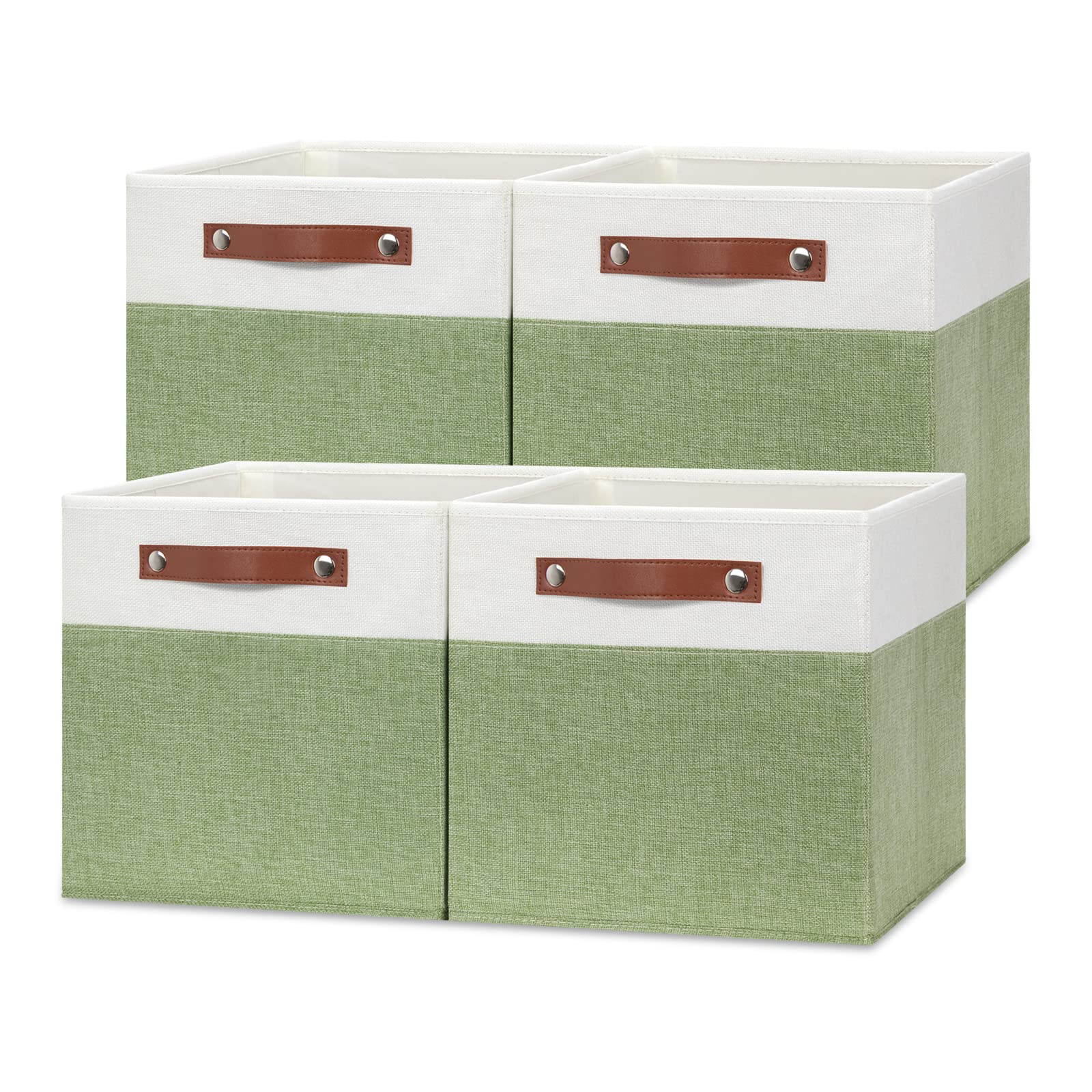 Amazon.com - Temary 12 Inch Fabric Storage Cubes Storage Bins with ...