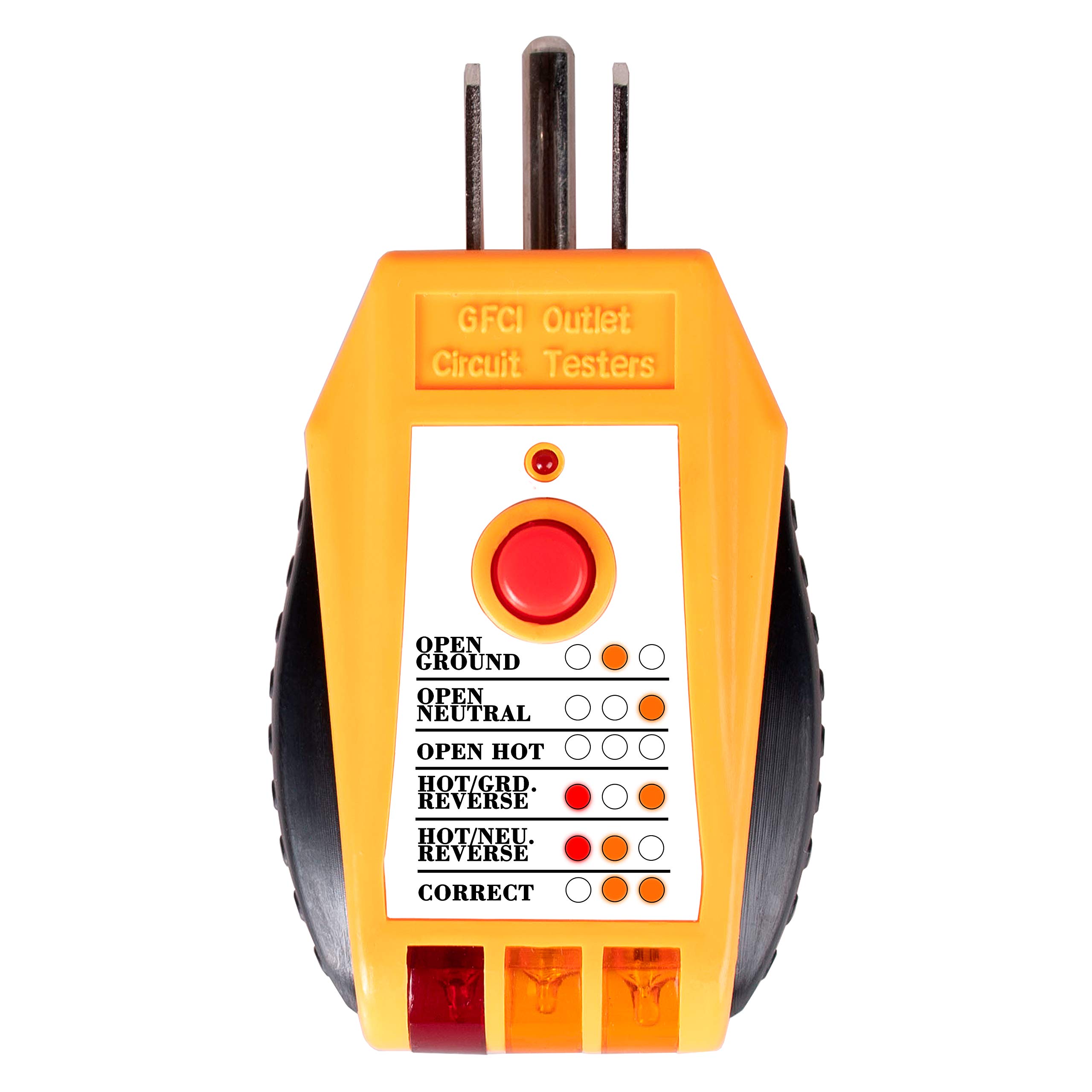 Buy Outlet/Receptacle Tester with GFCI Check, eOUTIL Receptacle Tester ...