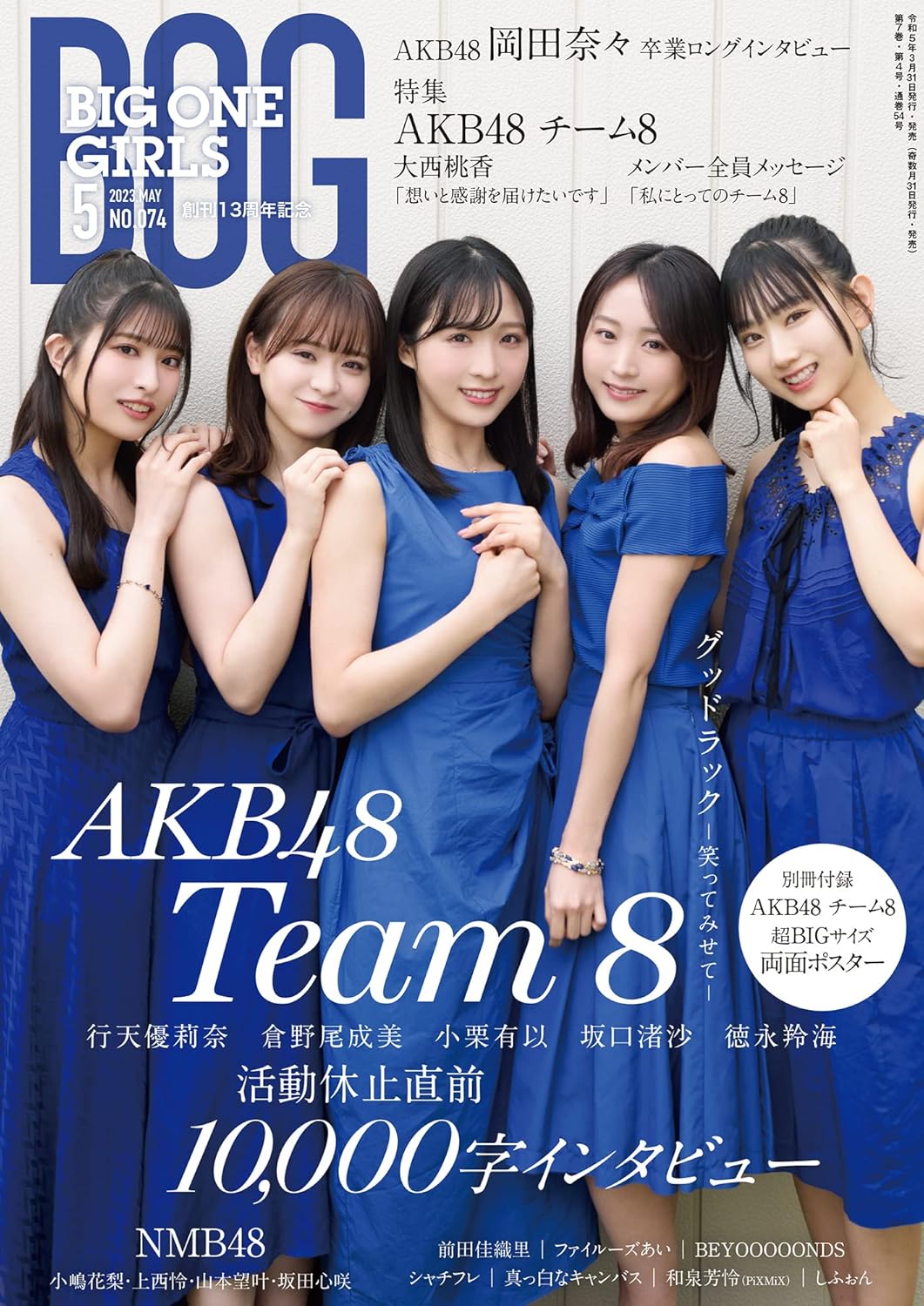 Amazon.co.jp: BIG ONE GIRLS 2023年5月号 NO.074【表紙・付録ポスター：AKB48 Team 8】 : BIG ONE GIRLS編集部: 本