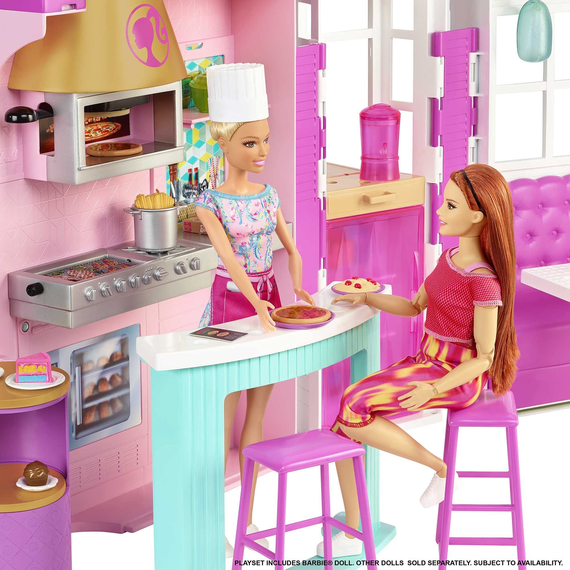 Barbie kitchen and doll online