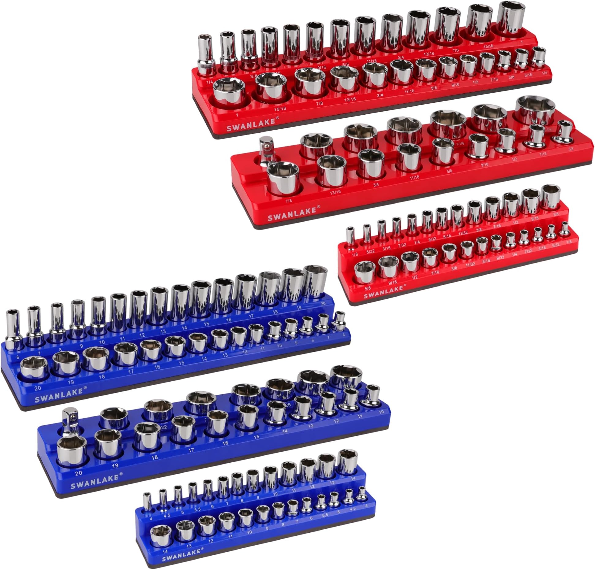 Amazon.com: Dioty Magnetic Socket Organizer Set, 6-Piece Magnetic ...