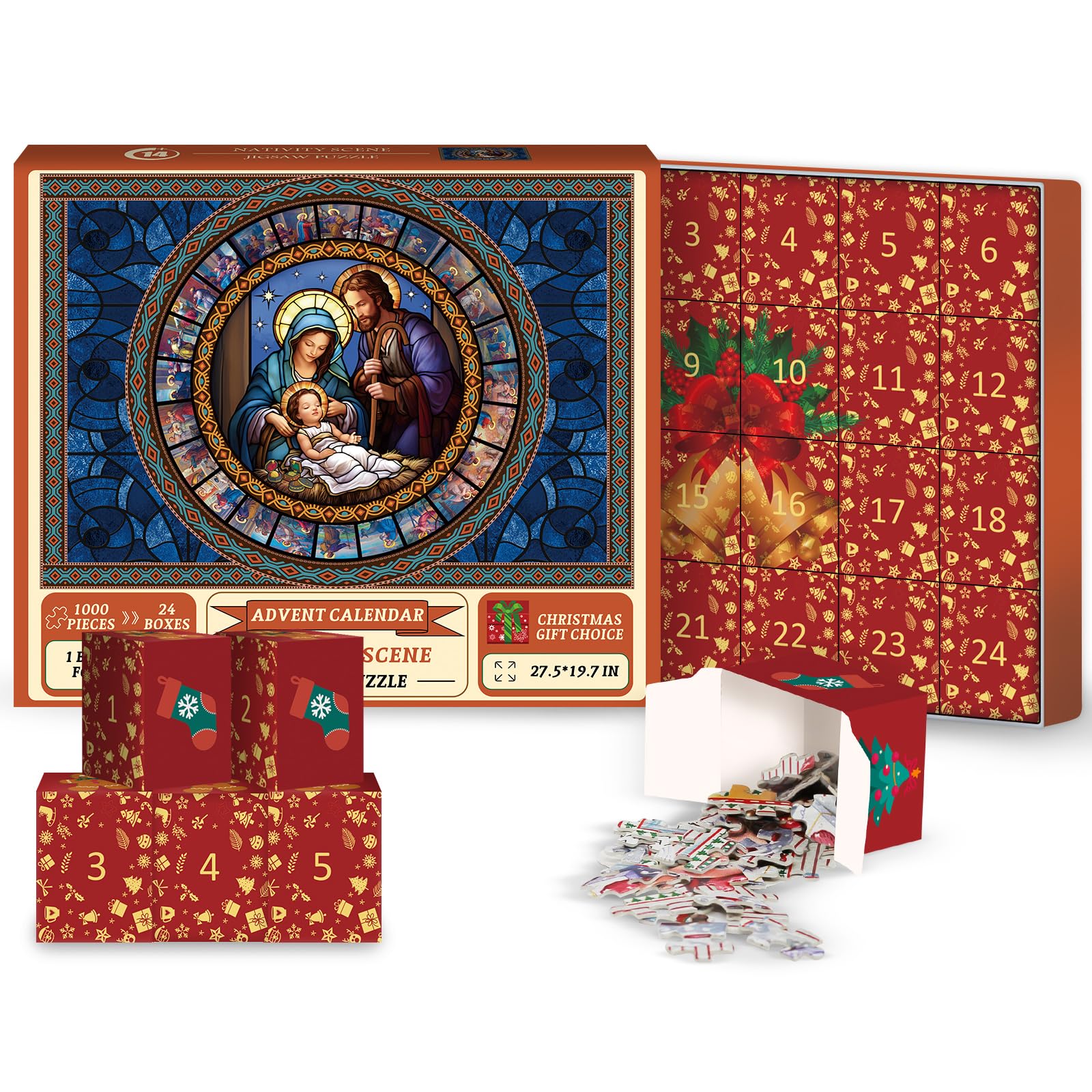 Amazon.com: Christian Puzzle Advent Calendar Puzzles for Adults 1000 ...