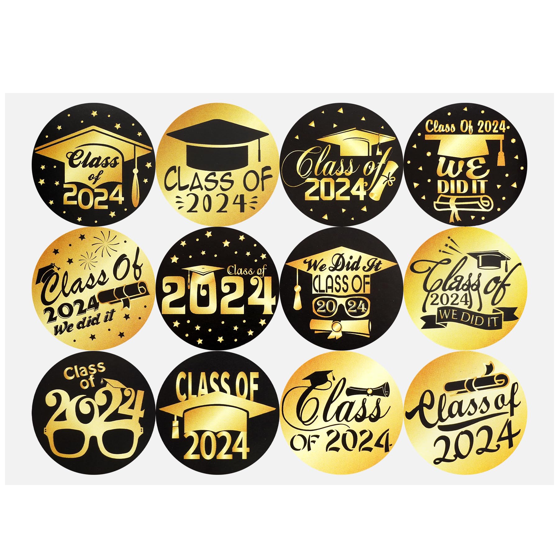 Amazon.com: Tongcloud 360pcs Graduation Stickers Graduation Sealing ...