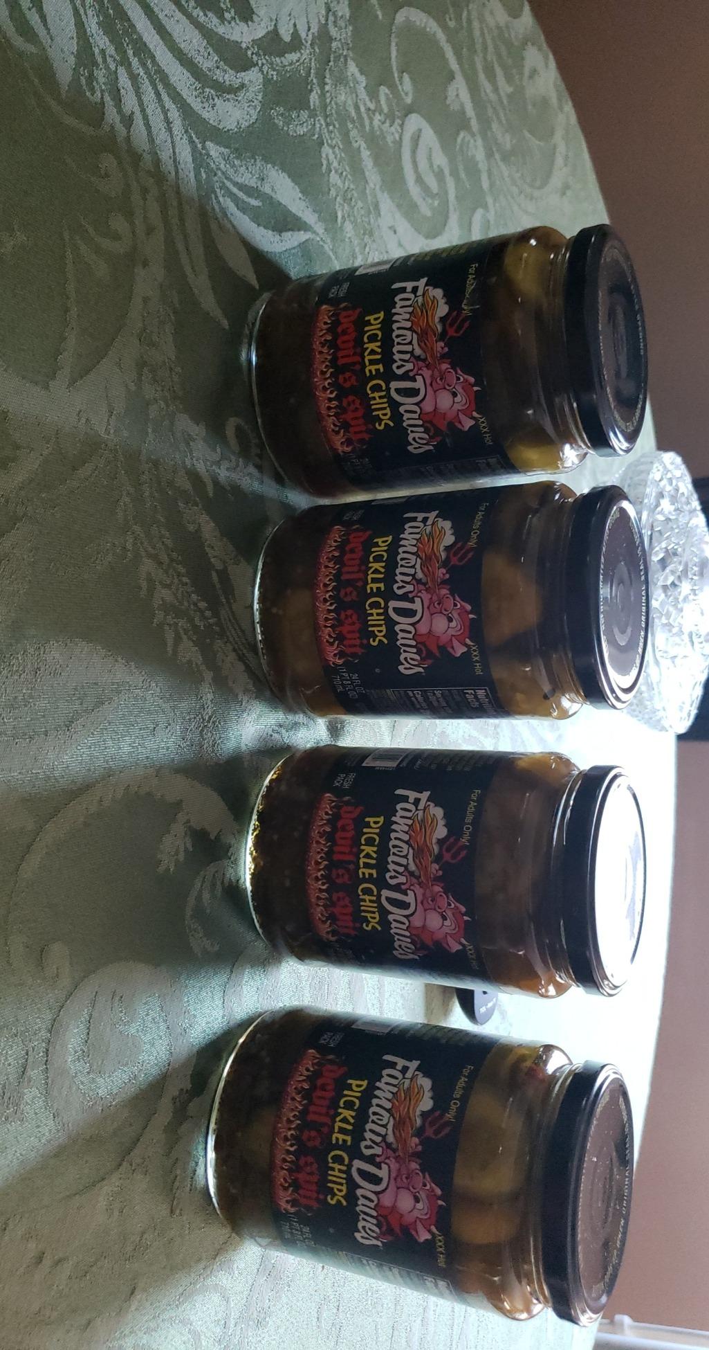 Amazon.com : Famous Dave's - 1 pck, Devil's Spit Pickle Chips (24 oz ...