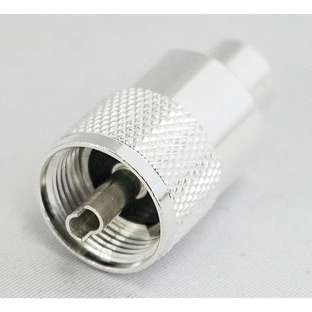 Amazon | 5D-2V/FB用 M型コネクター MP-5 銀メッキ 国内生産品 | サンコー電商 | 無線機ケーブル・配線パーツ