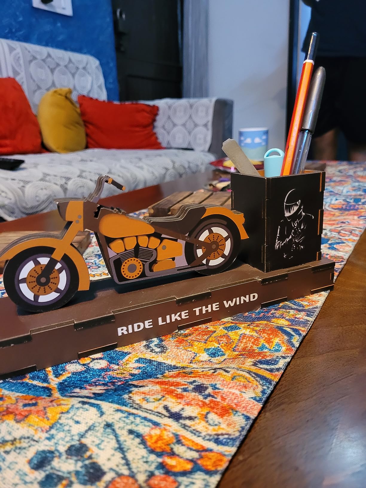 MakerTech Gifting The Motorcycle Pen Stand Pencil Holder For BIKE ...