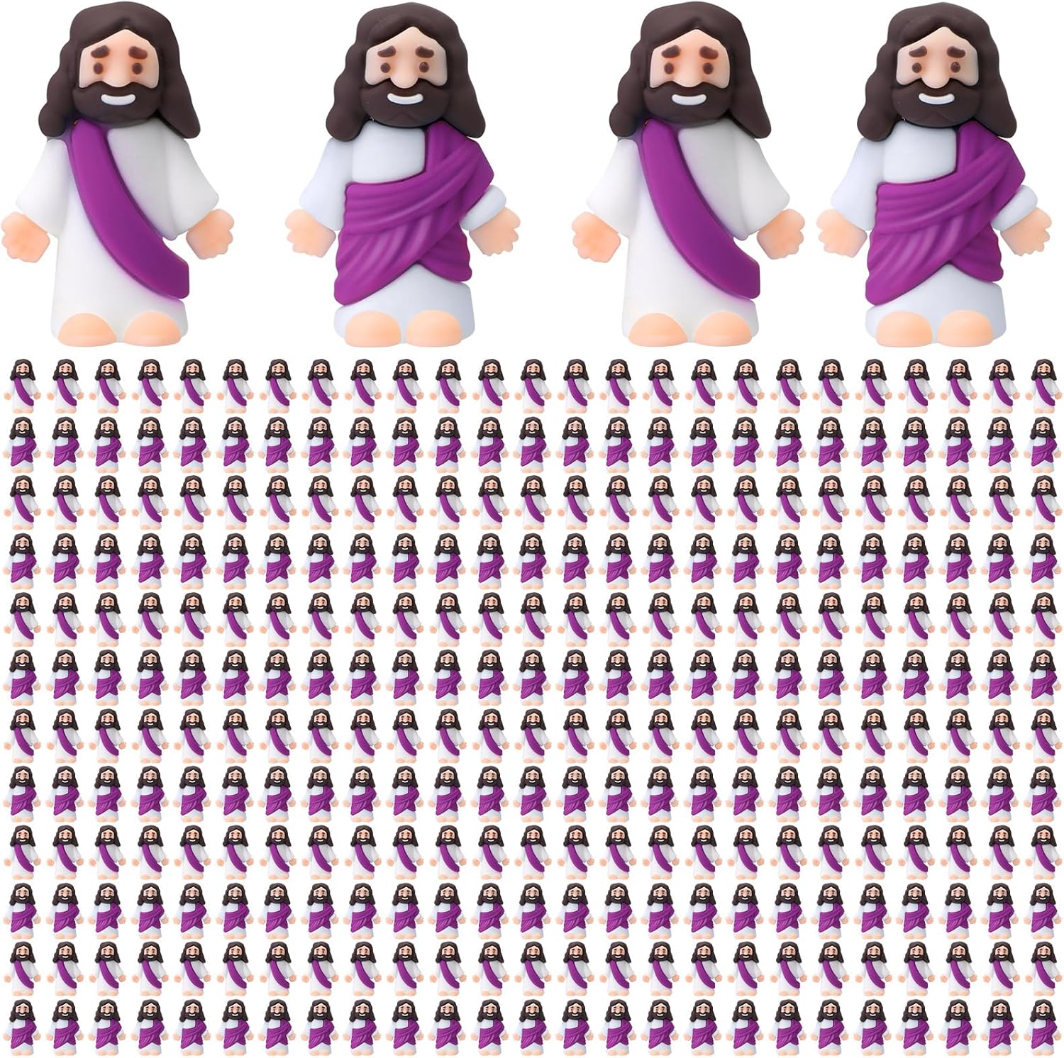 Amazon.com: Bememo 300 Pcs Little Jesus Figures Bulk Original Design ...