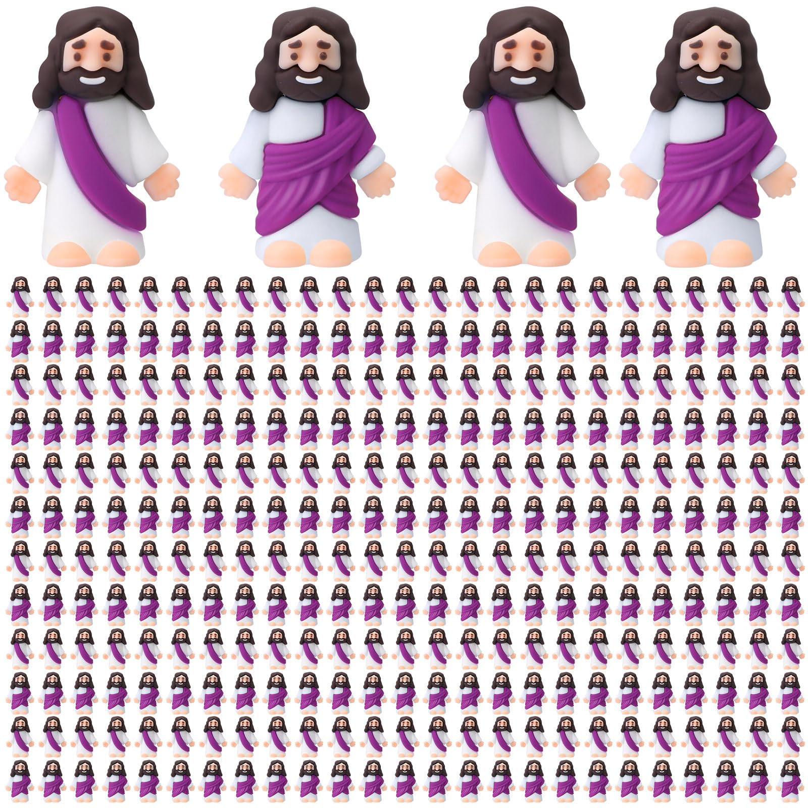 Amazon.com: Bememo 300 Pcs Little Jesus Figures Bulk Original Design ...