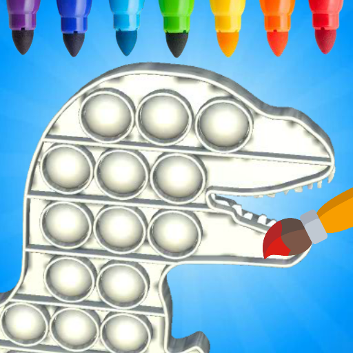 Pop It 3D Antistress Coloring, Coloring Fun With Pop It Fidget Toy ...