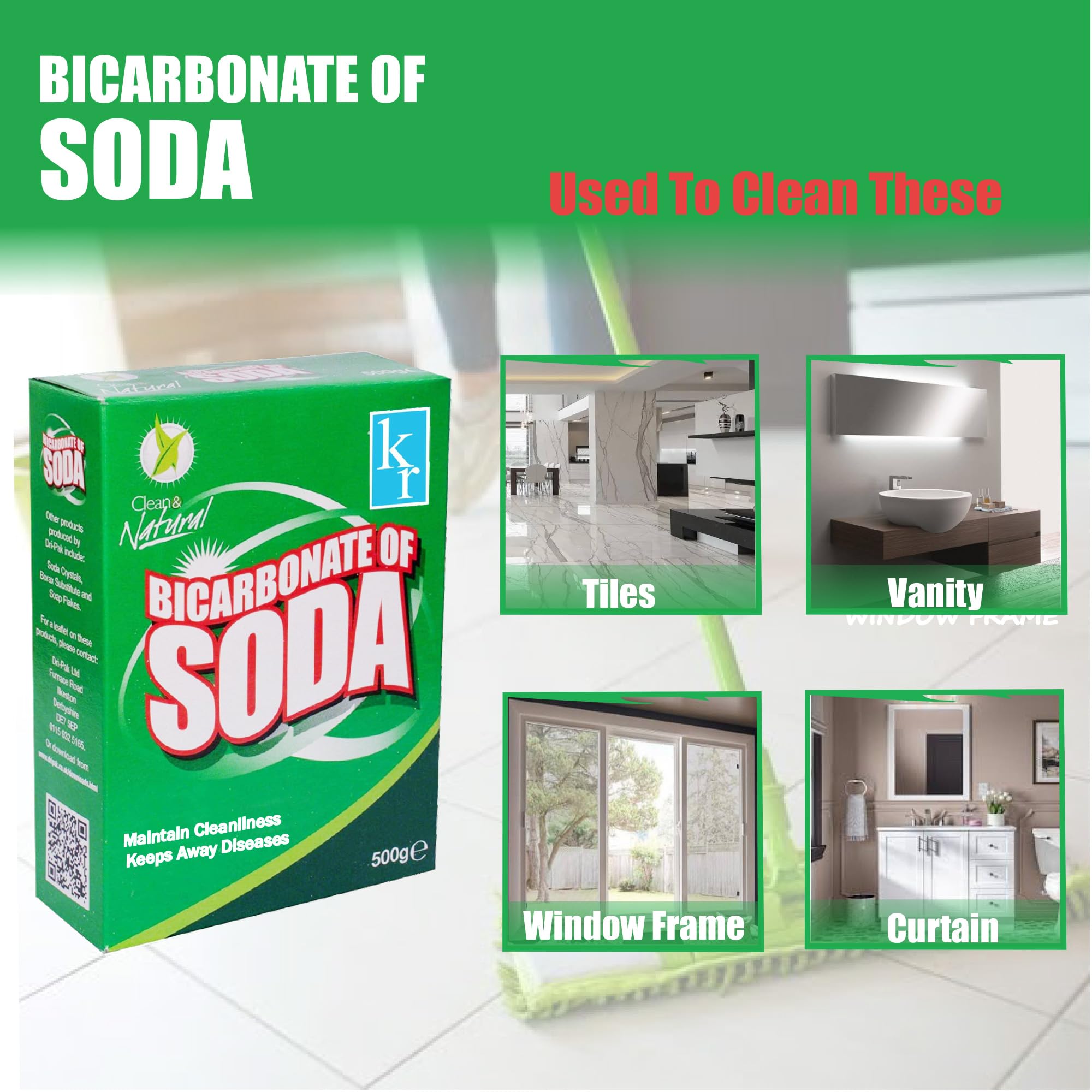 Bicarbonate Of Soda - Dri Pak Cleaning Powder (500g) Price 3x Dri Pak ...