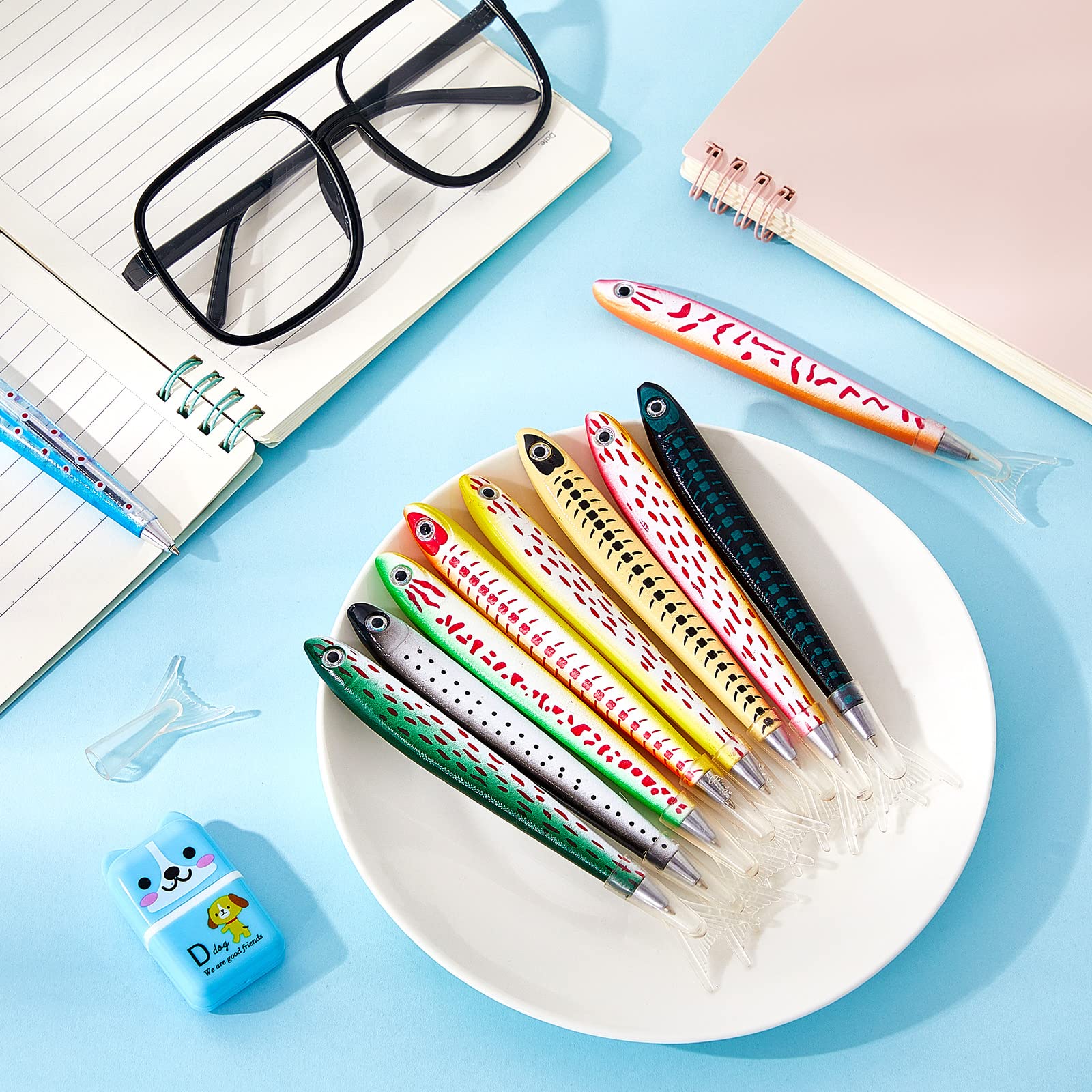 Snapklik.com : Outus Fish Ballpoint Pens Novelty Kawaii Fish Pens 0.7 ...