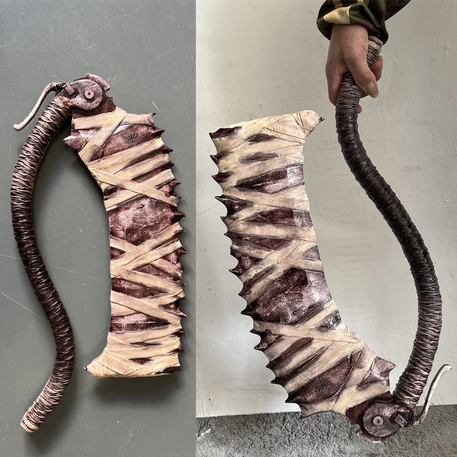 Snapklik.com : 24" Bloodborne Folded Hunter Saw Cleaver Cosplay Prop