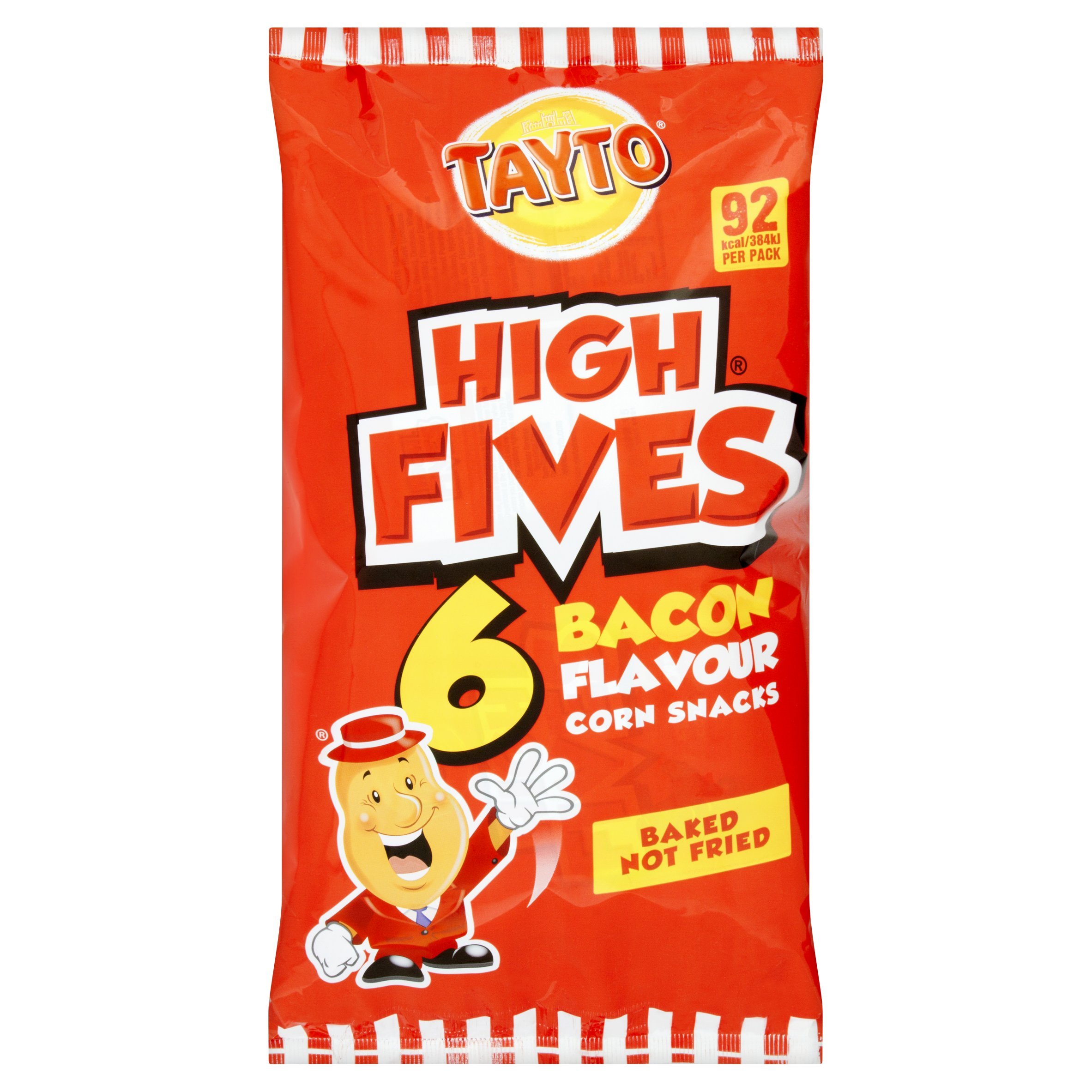 Tayto High Fives Bacon Flavour Corn Snack, 6 x 20g : Amazon.co.uk: Grocery