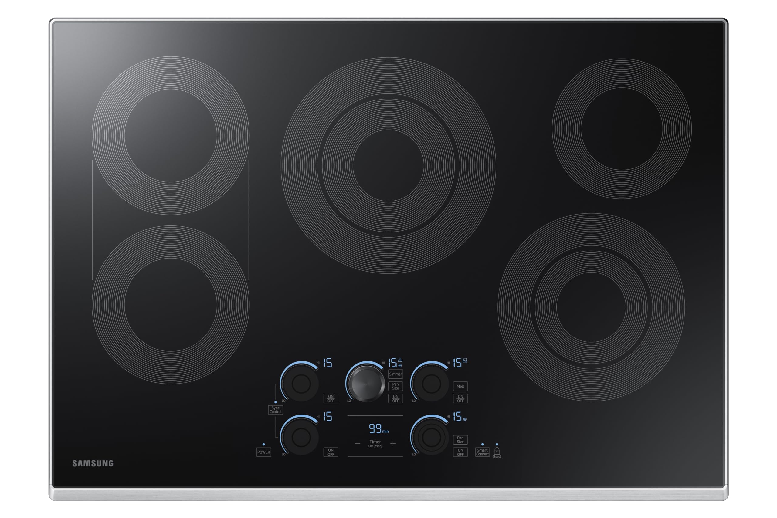 Amazon.com: SAMSUNG 30" Built In Smart Electric Cooktop with Sync ...