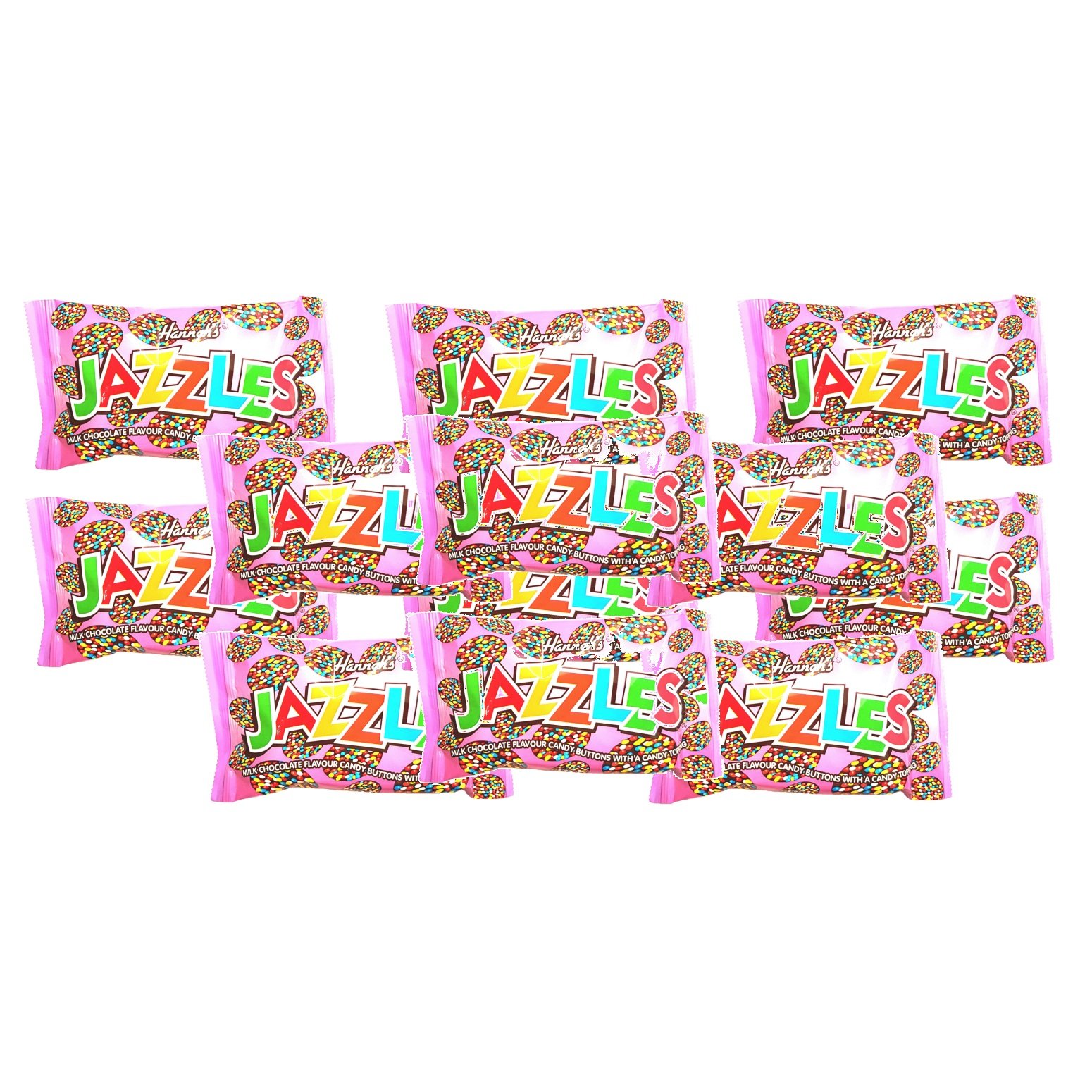 Milk Chocolate Hannah's Jazzles Jazzies - Candy Buttons Sweets 40g ...
