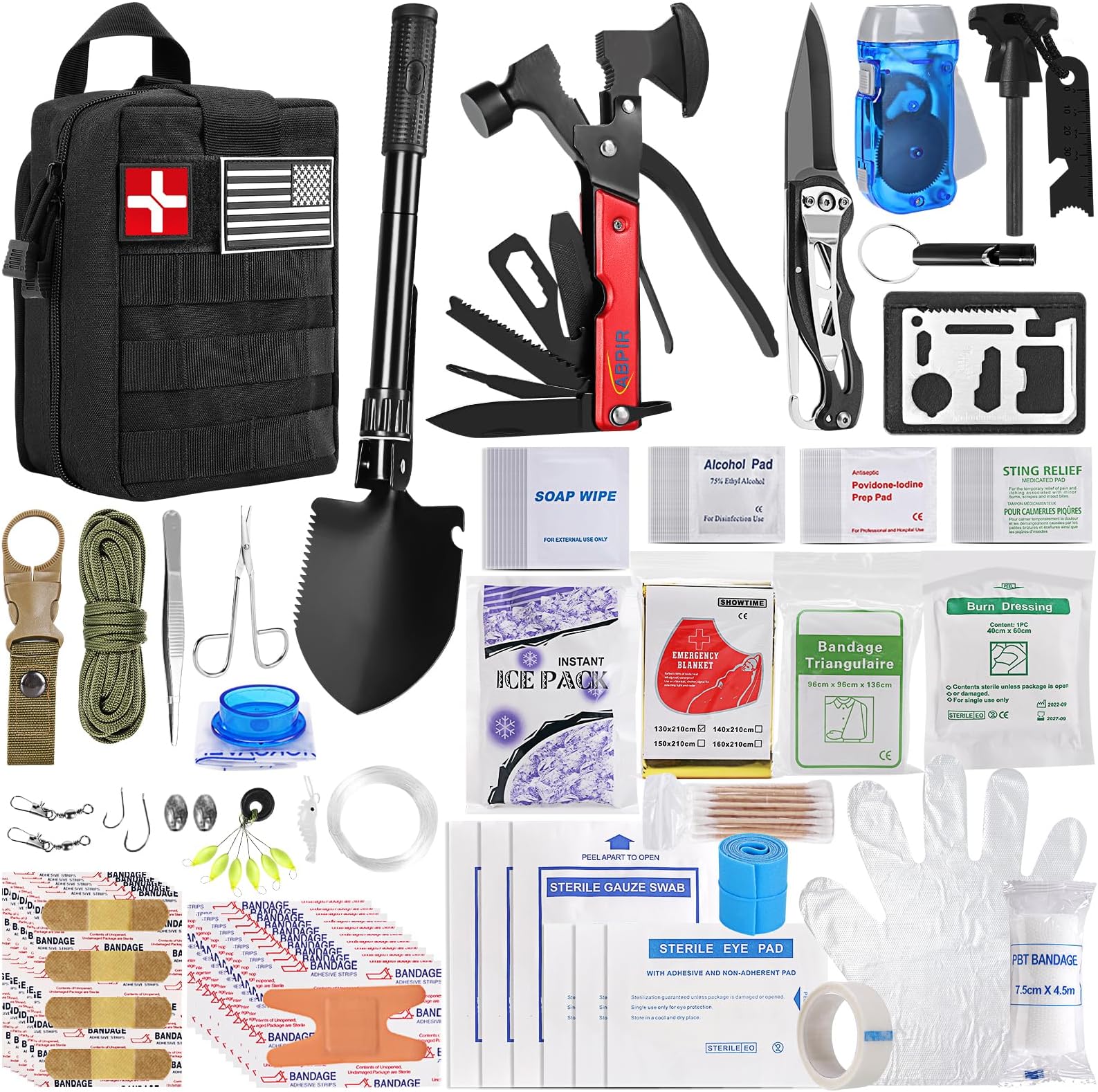 Amazon.com: Survival Kit, 200 in 1, Gifts for Men Women Teenagers ...