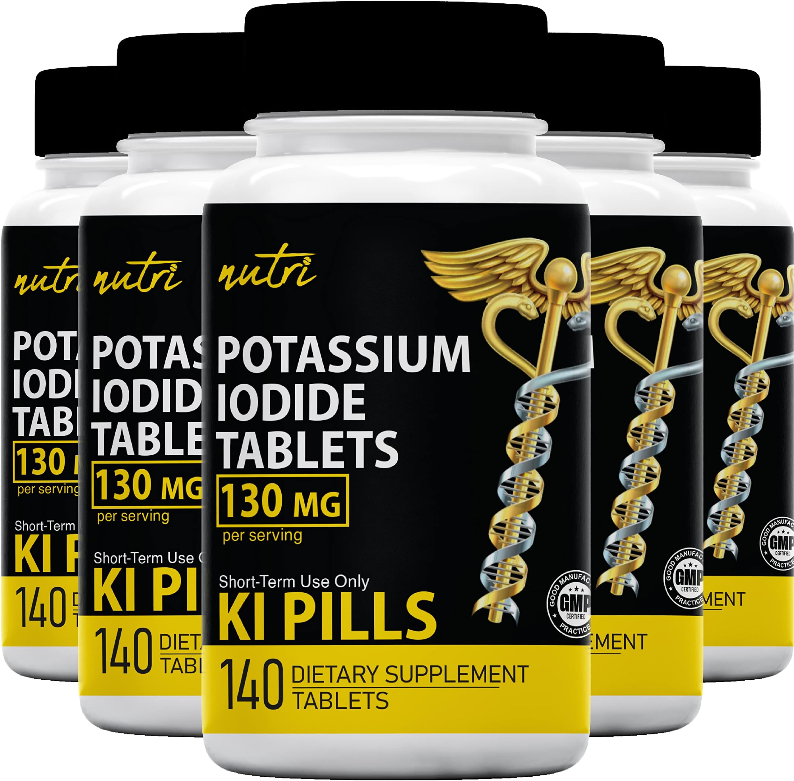 Amazon.com: iOSAT Potassium Iodide Tablets, 130 mg (14 Tablets each ...